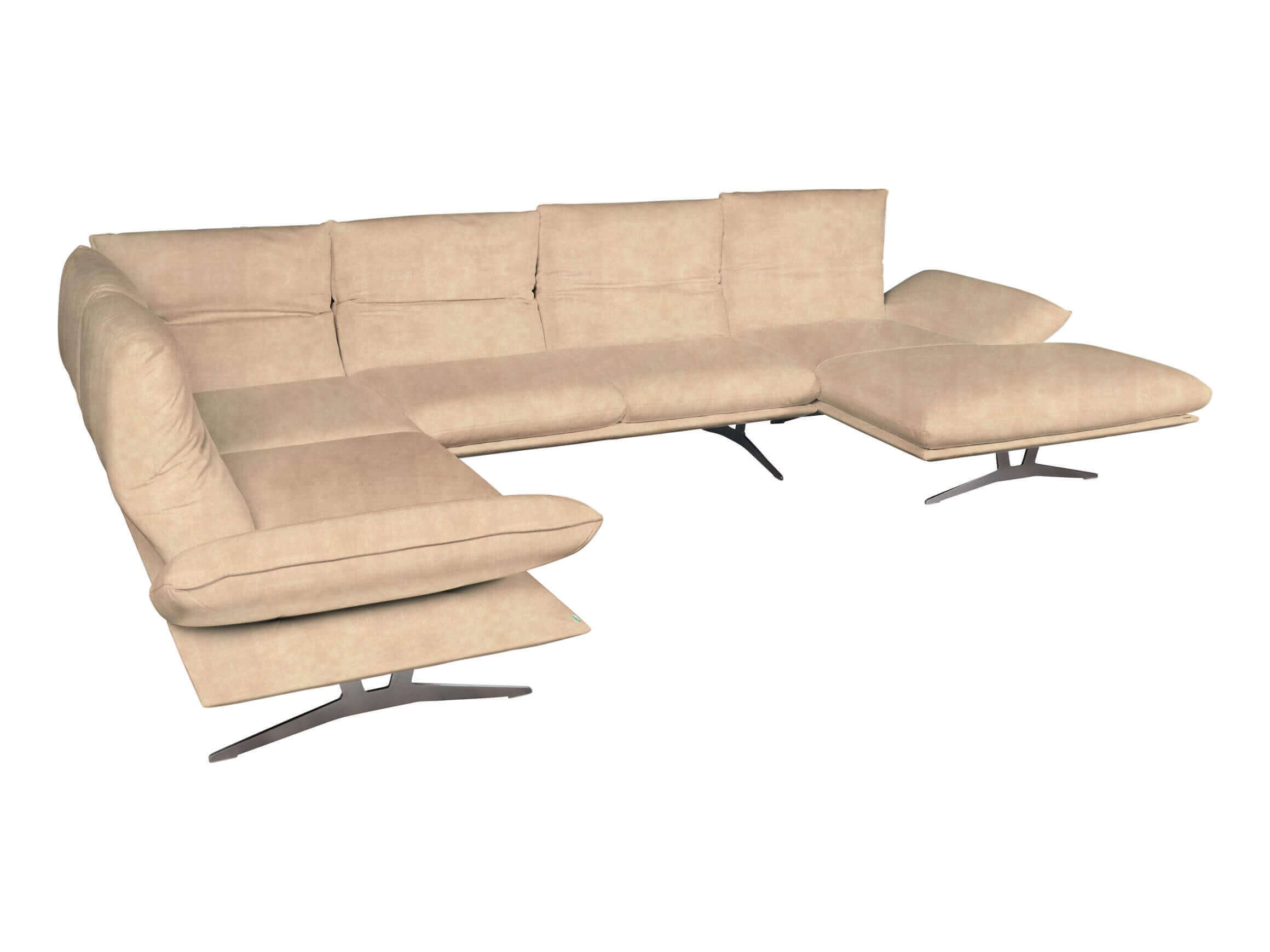 Ecksofa Faraya Basic Wohnlandschaft Koinor / Farbe: Jade / Material: Leder Basic
