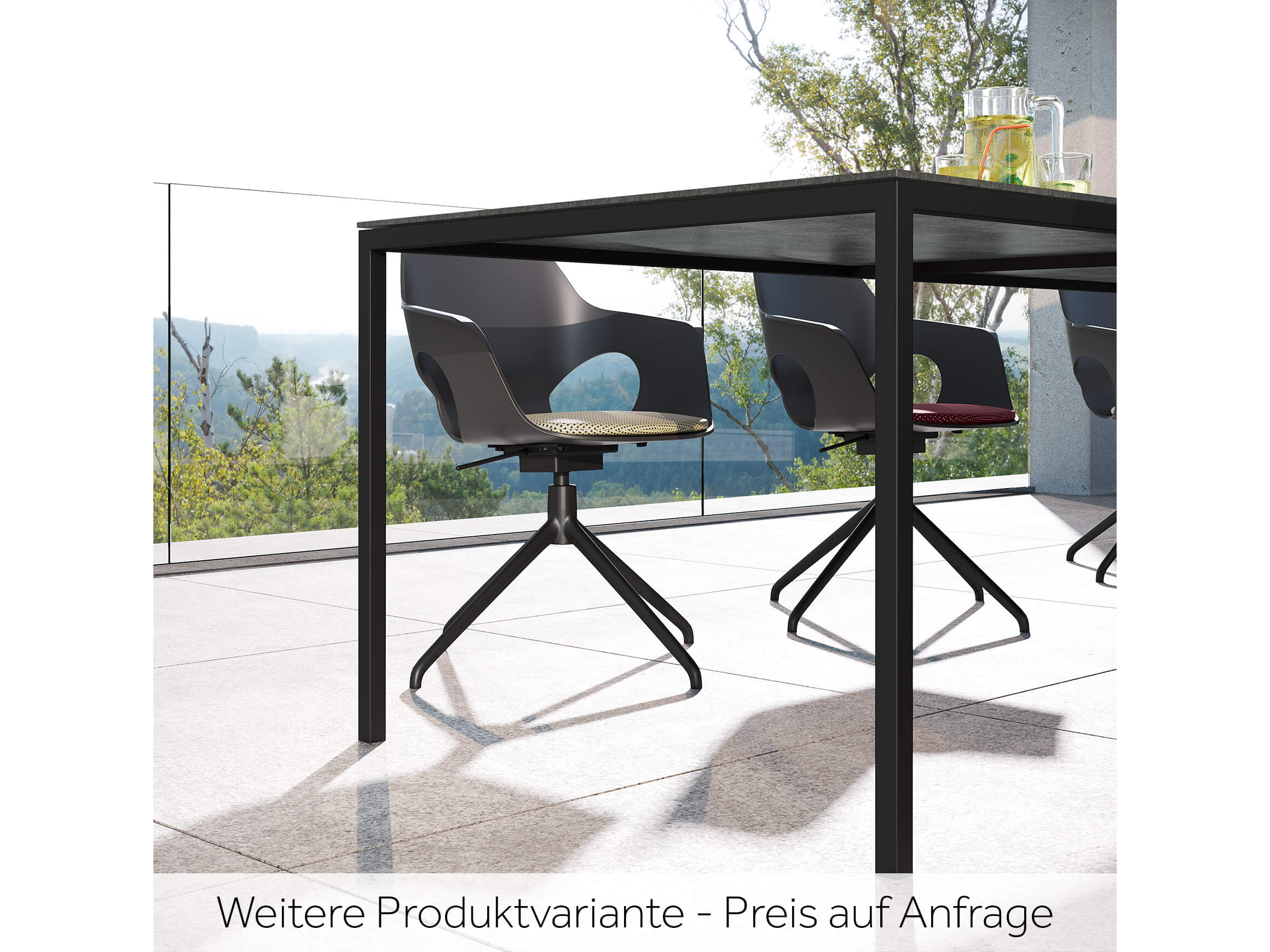 Garden table Diano Natural Zumsteg Collection AG / Table leaf ...