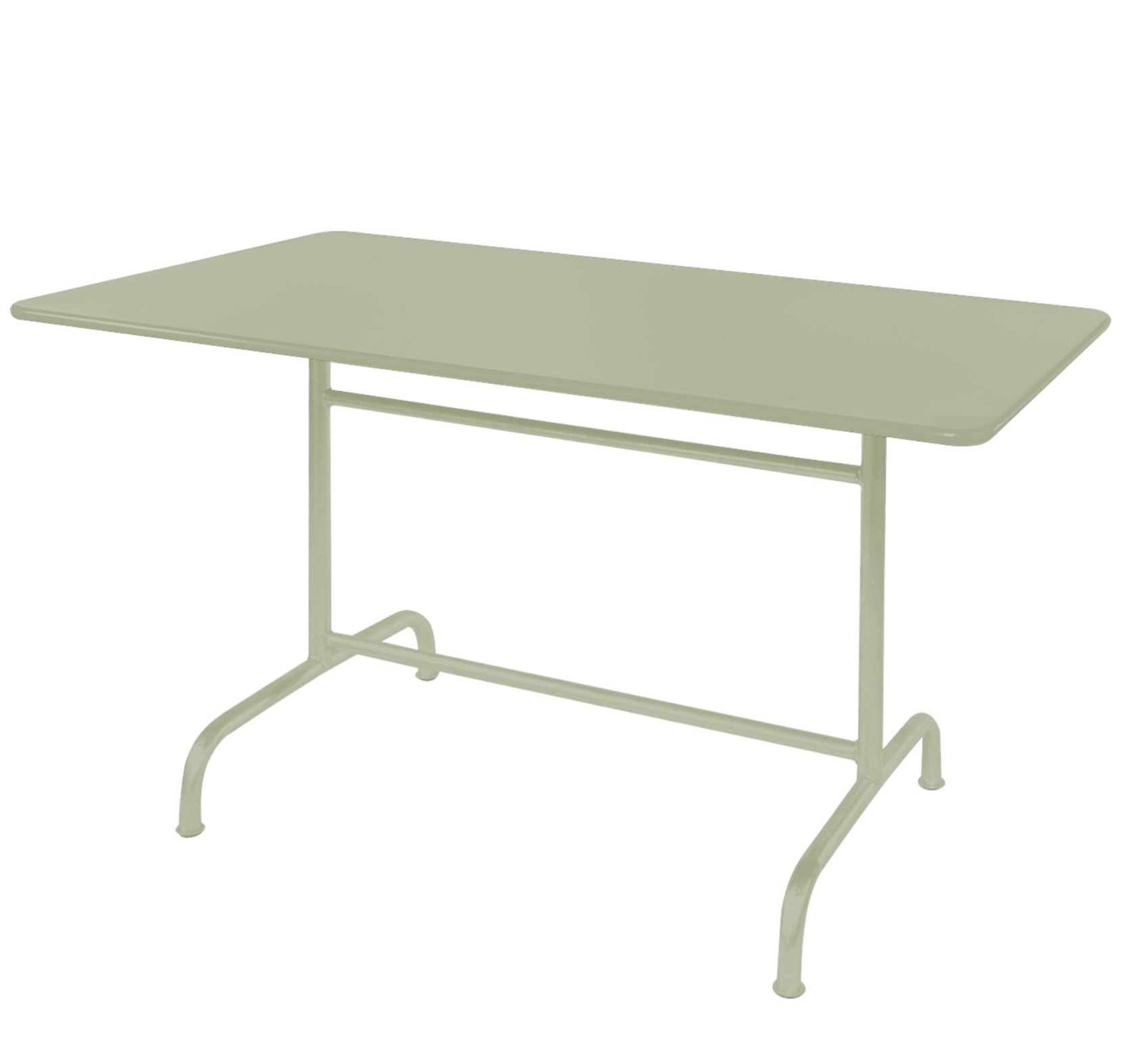 Rigi metal table Schaffner / colour: pastel green