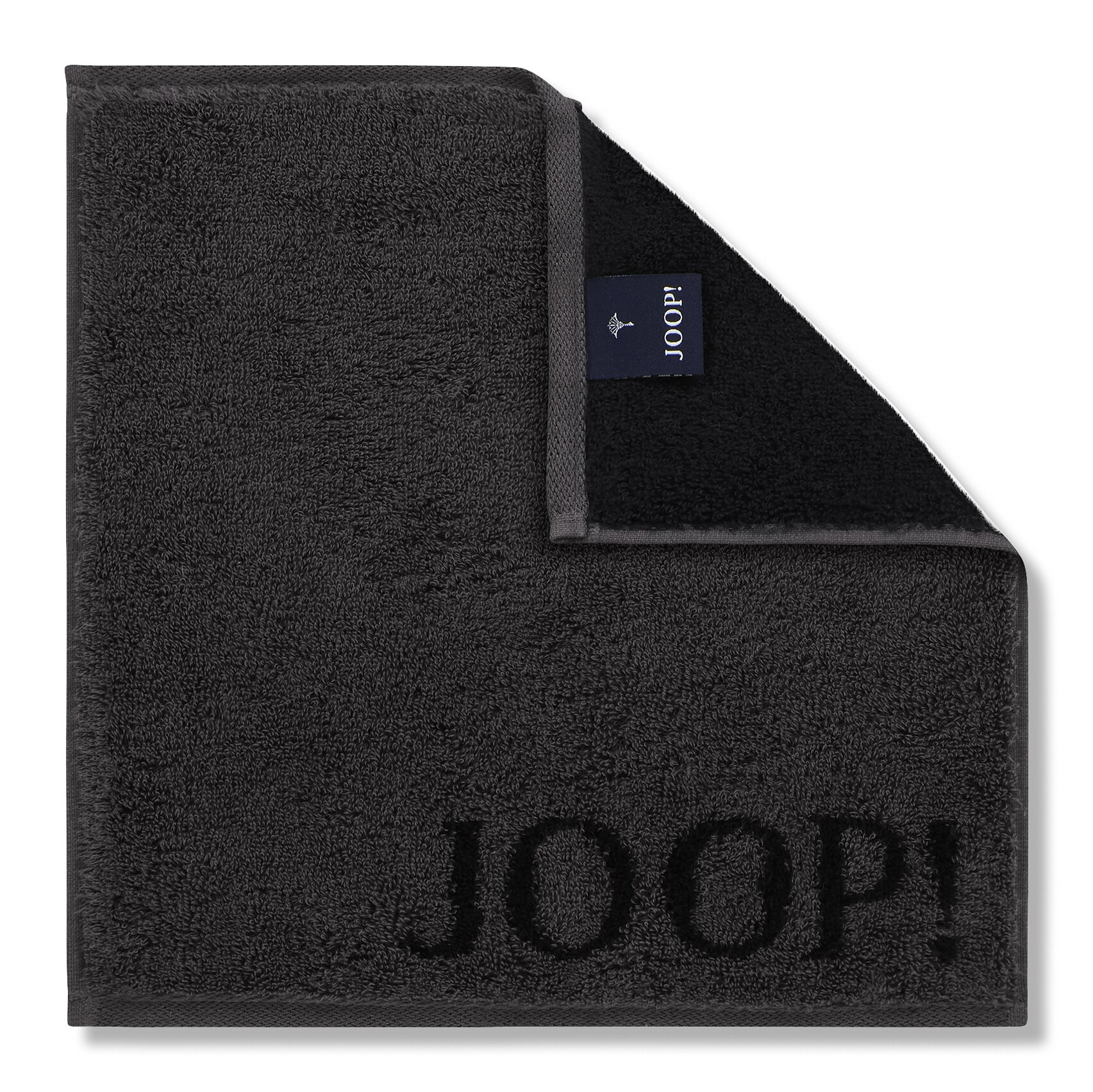 Seiftuch Doubleface, 30 x 30 cm von Joop / Farbe: Schiefer