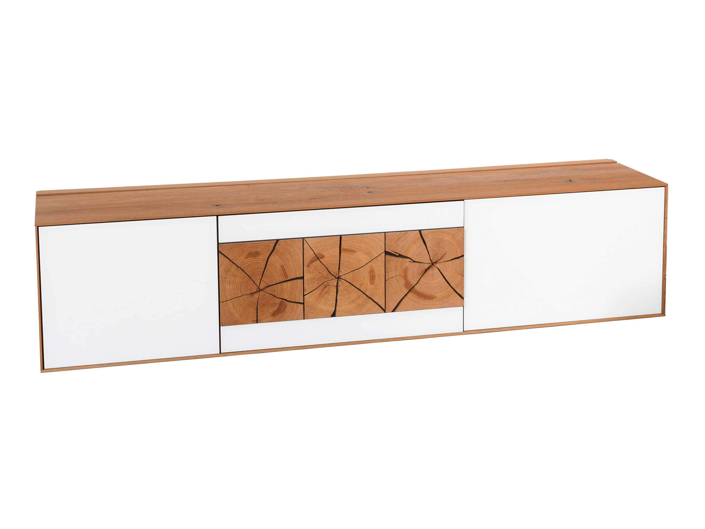 Lowboard Cassio, Kerneiche Umato Gebürstet, 2 Türen