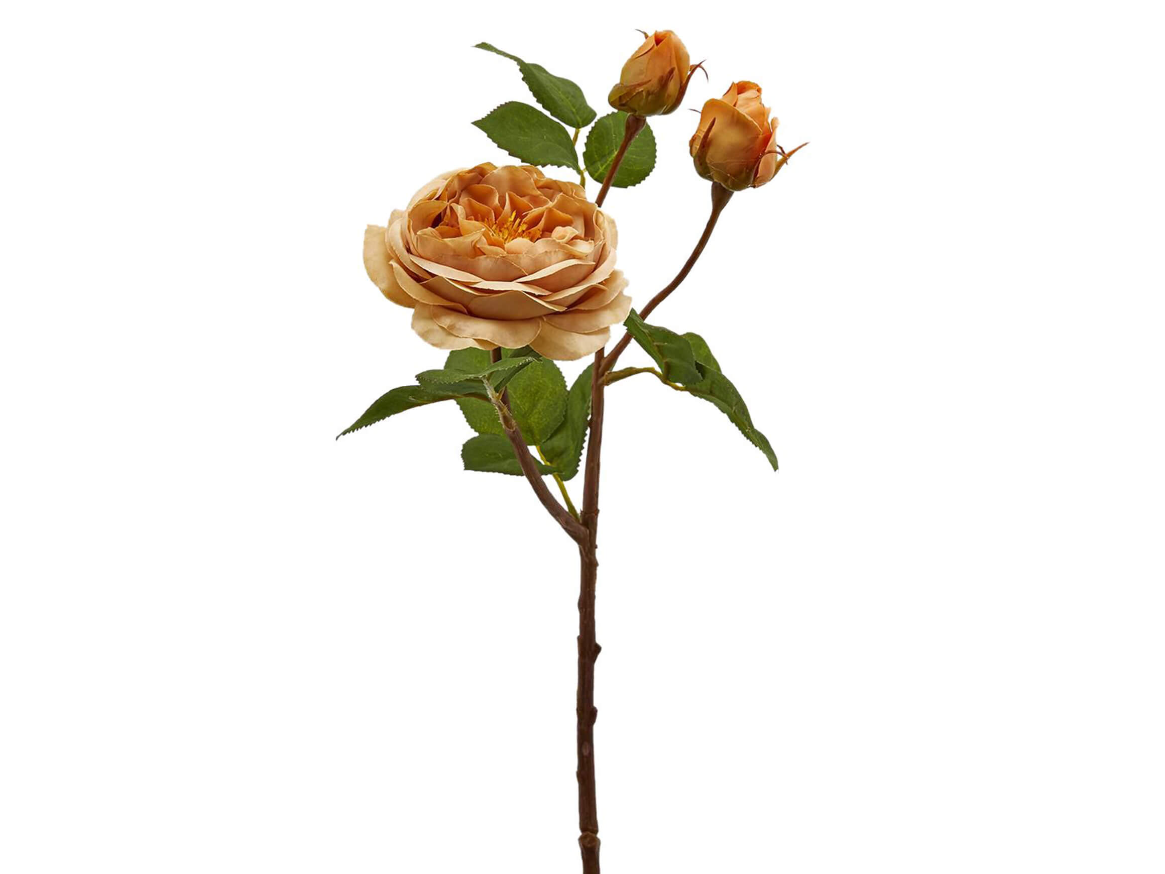 Fleur artificielle Rose ocre H : 48 cm Edg