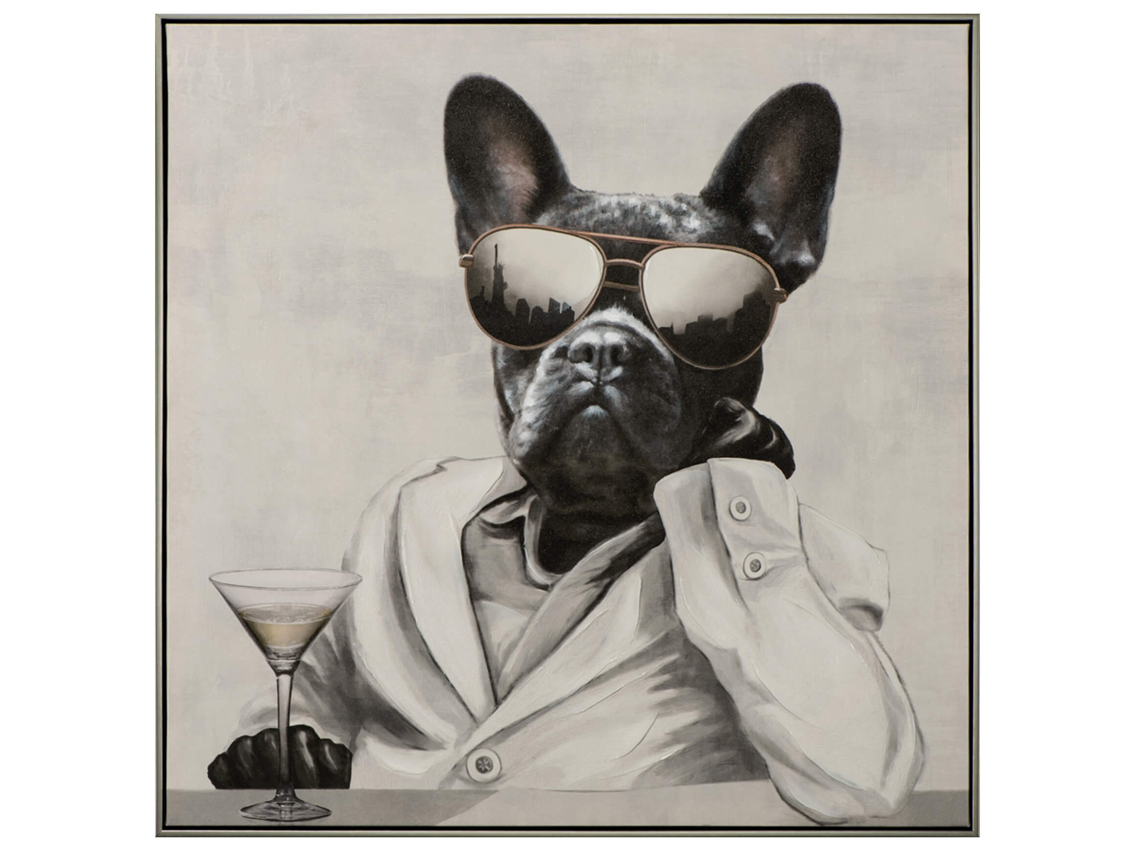 Picture with frame New York dog mobster image LAND