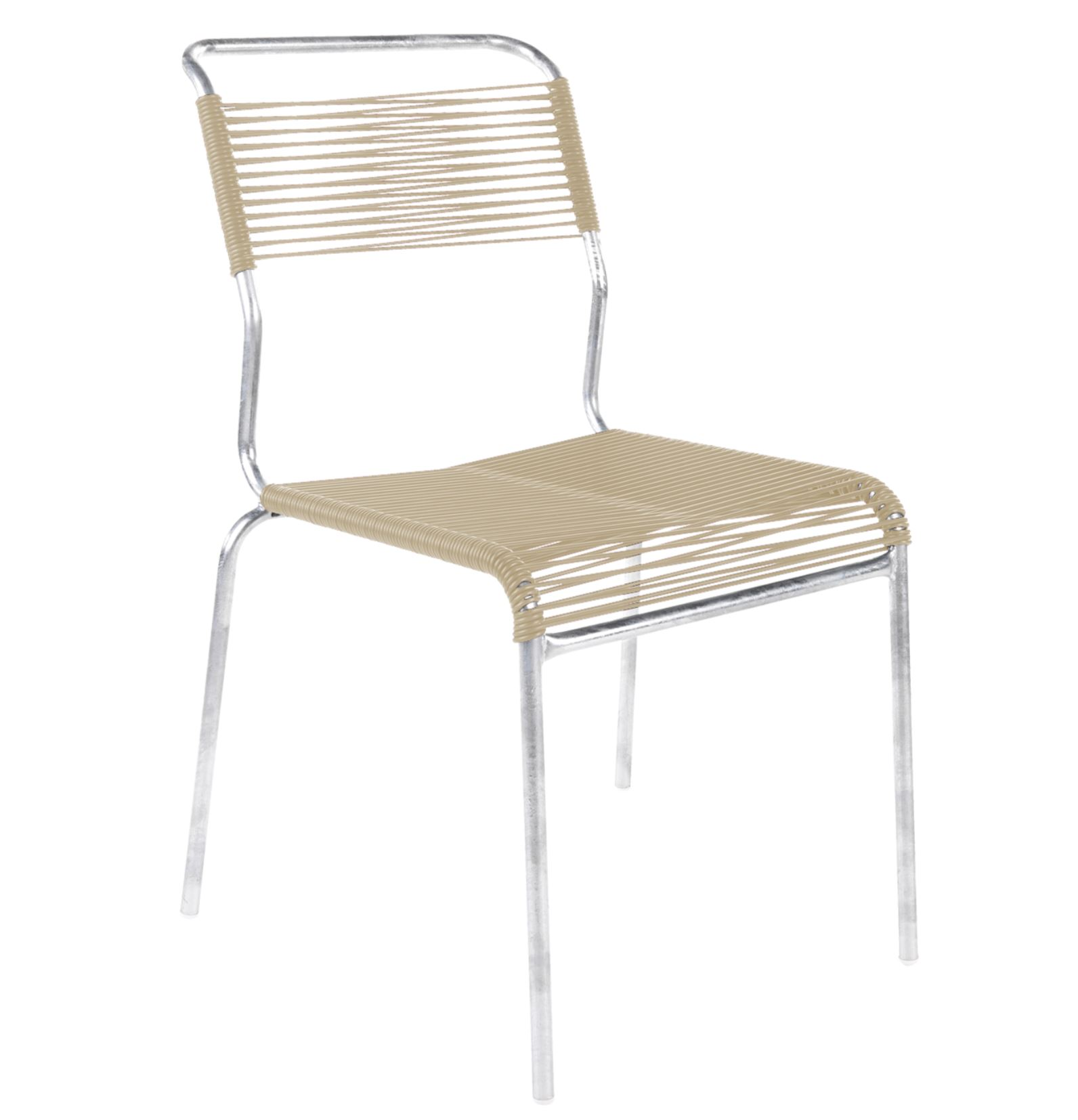 Spaghetti chair Säntis Schaffner / Colour: Brown transparent