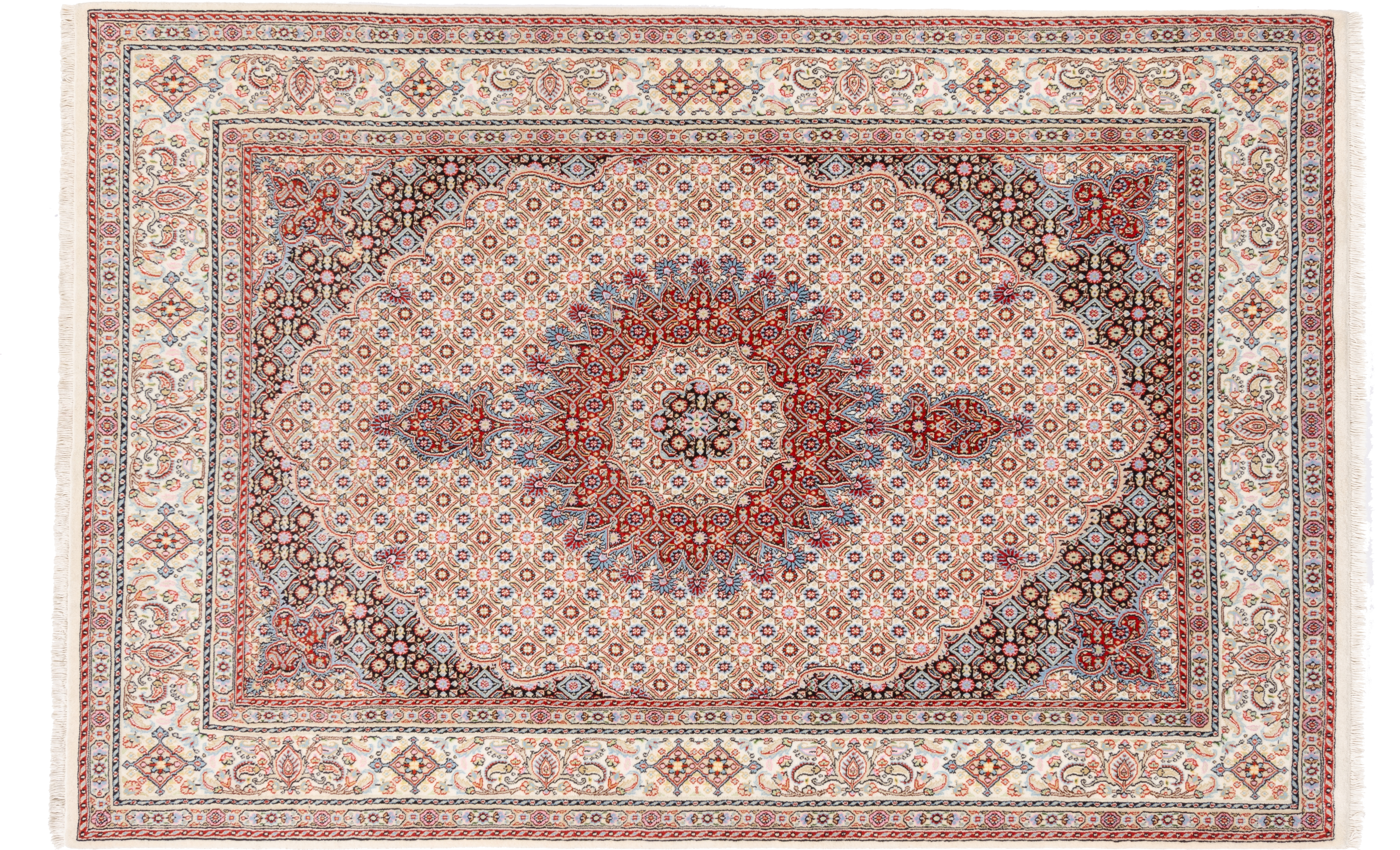 Klassischer Teppich Sarough Alt Negra / Farbe: Grau