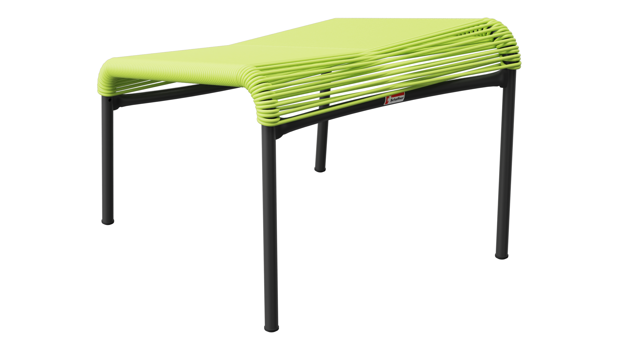 Schaffner Spaghetti Footstool Säntis / Colour: Light green