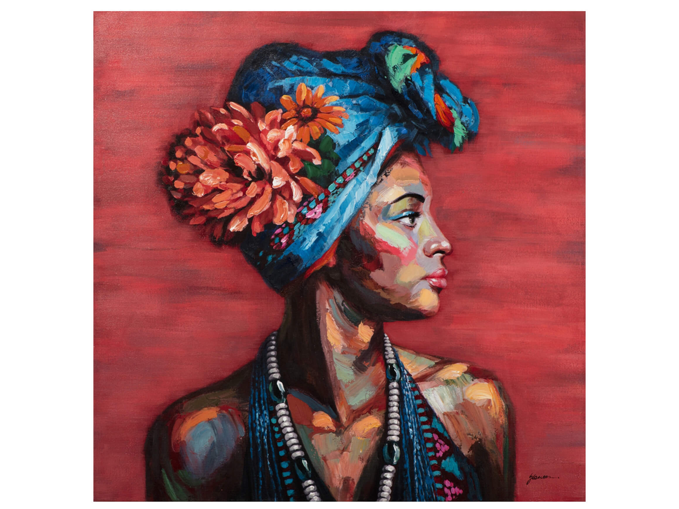 Bild Schönheit mit Weissem Turban image LAND