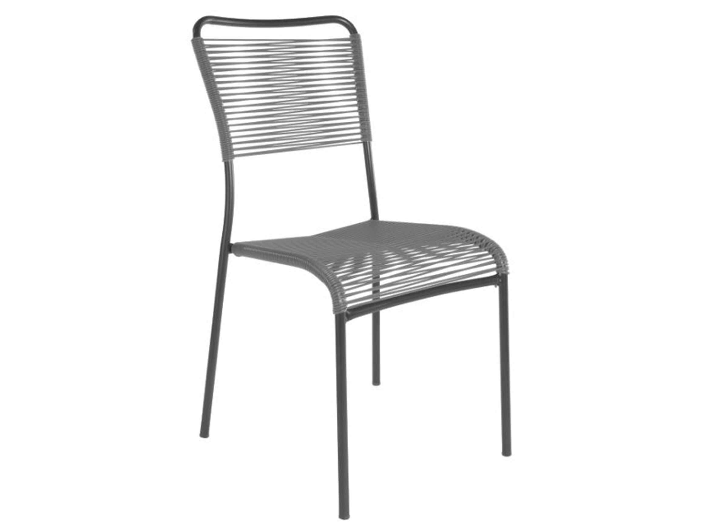 Chaise spaghetti Mendrisio Schaffner / Couleur : alu-gris