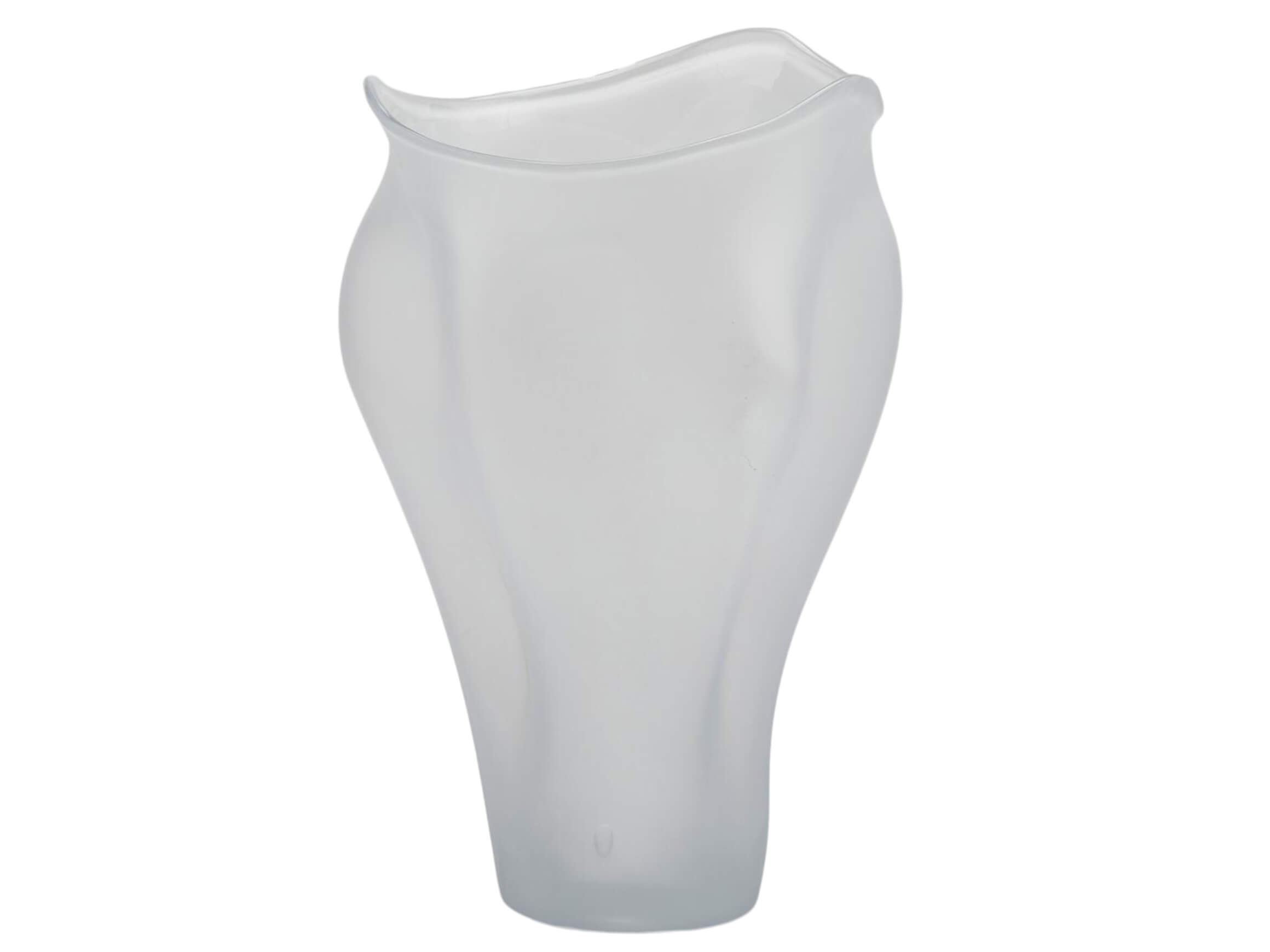 Vase Glas Weiss Matt H: 53 cm Edg