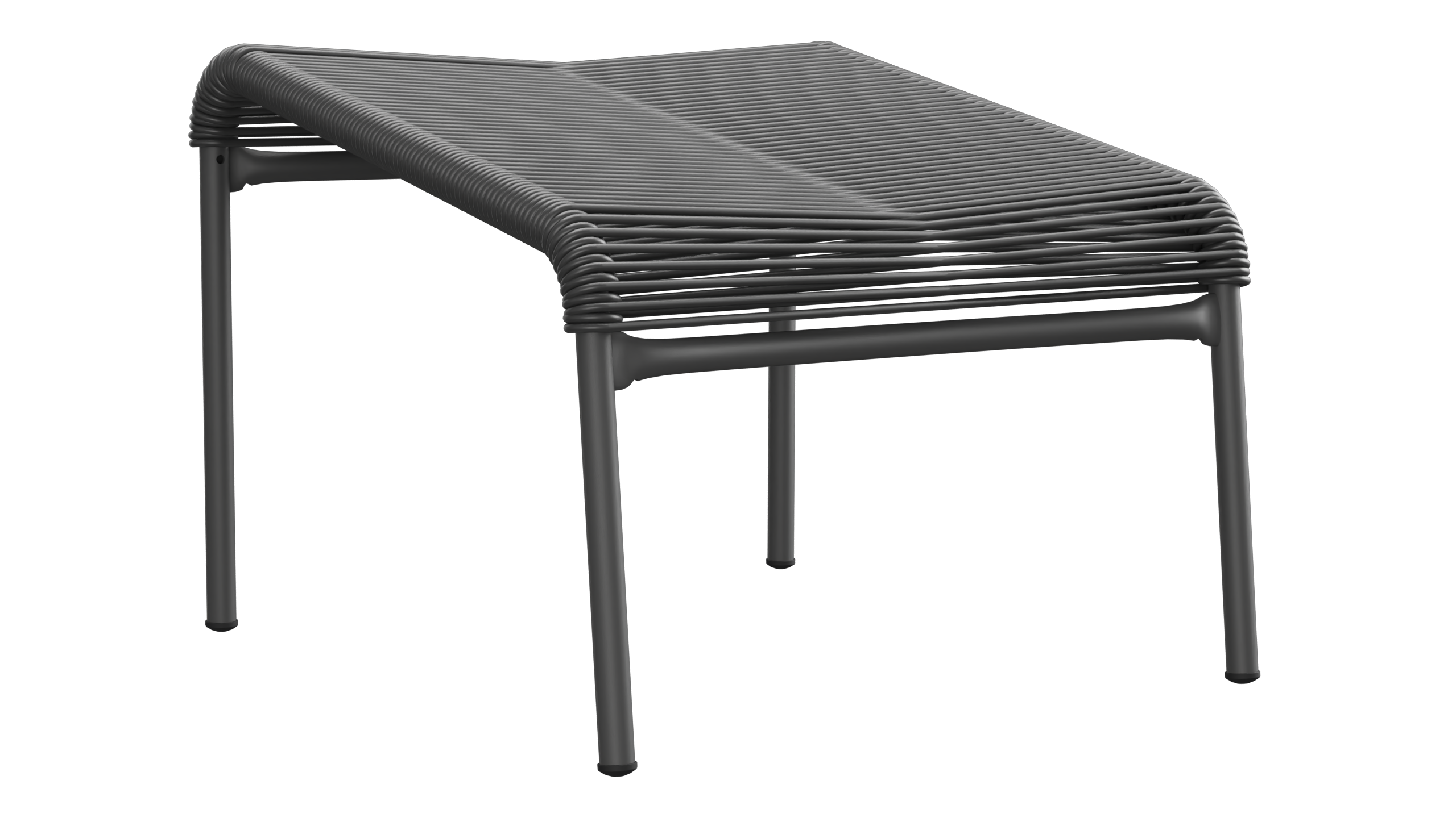 Tabouret Spaghetti Säntis d'Schaffner / Couleur : anthracite
