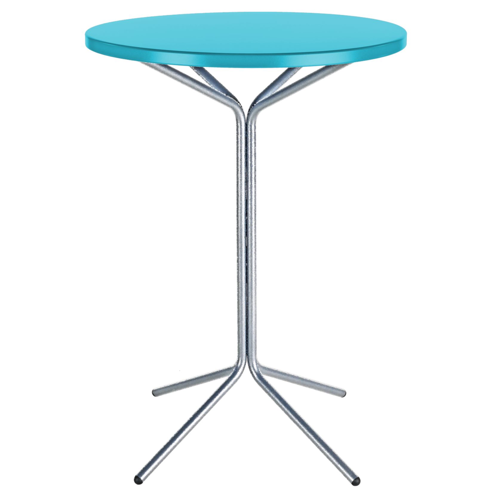 Metal bistro bar table Pix Schaffner / colour: turquoise