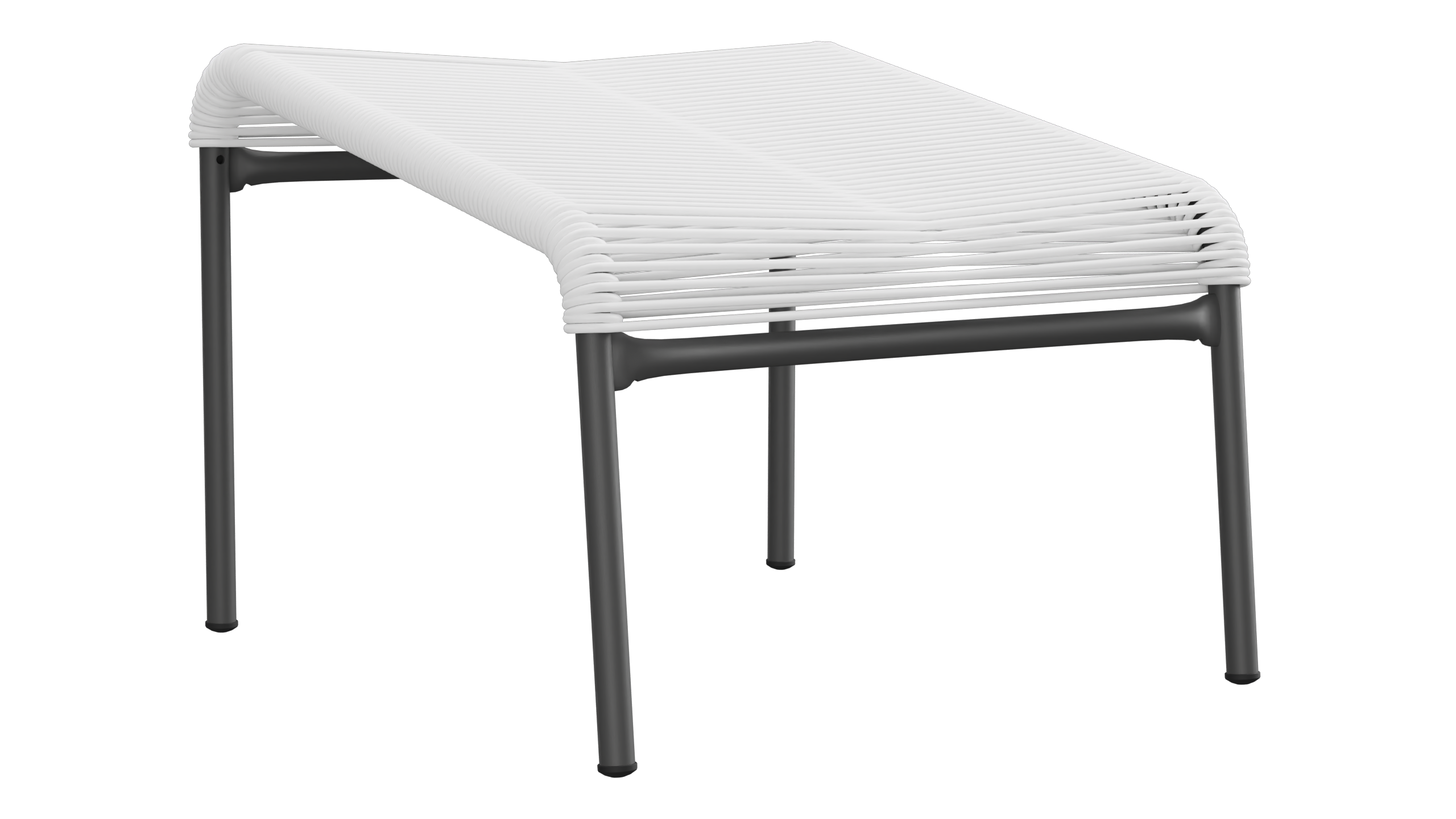 Schaffner Spaghetti Footstool Säntis / Colour: White