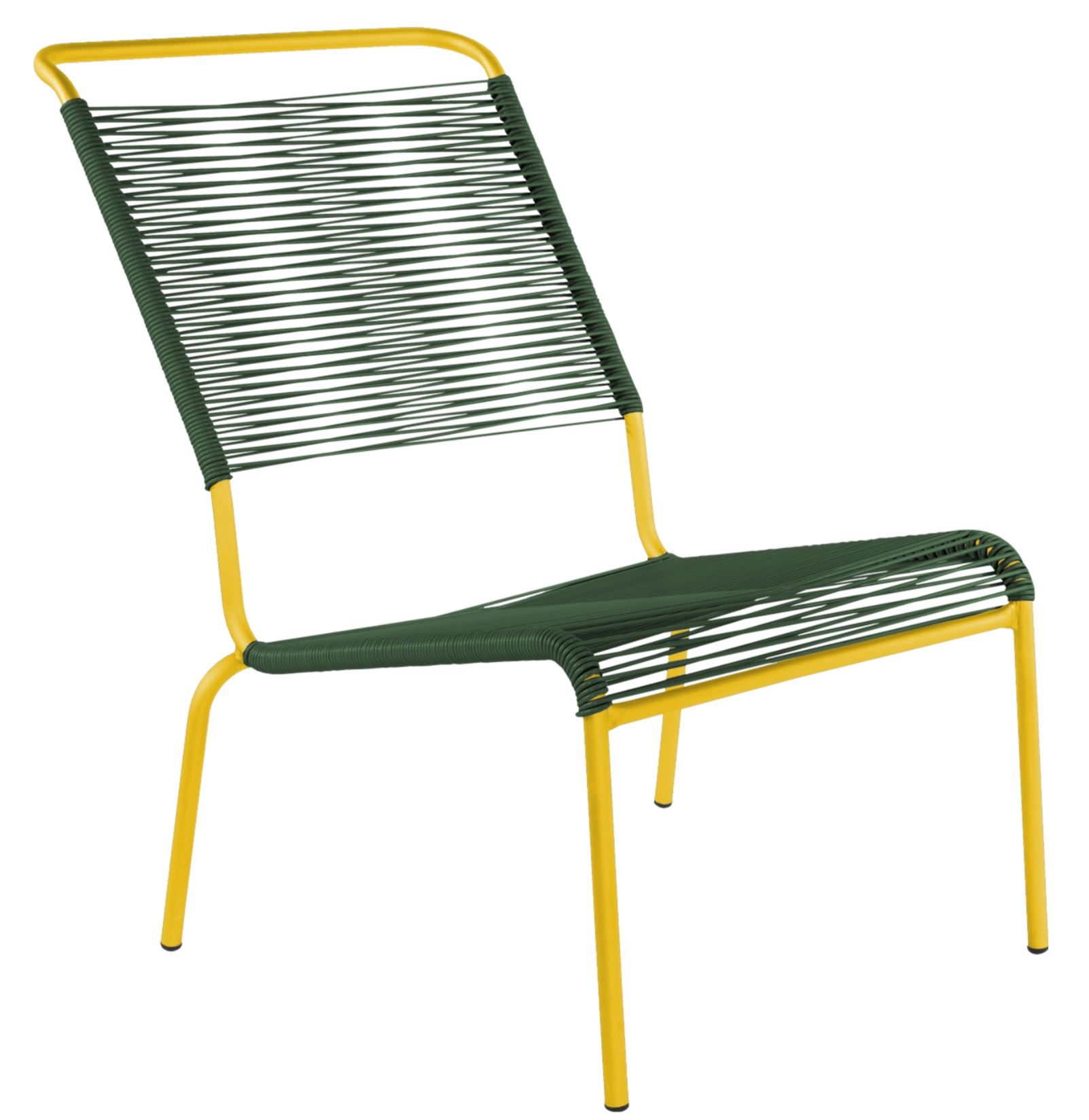 Spaghetti-Lounger-Hochlehner Säntis Schaffner / Farbe: Tannengrün