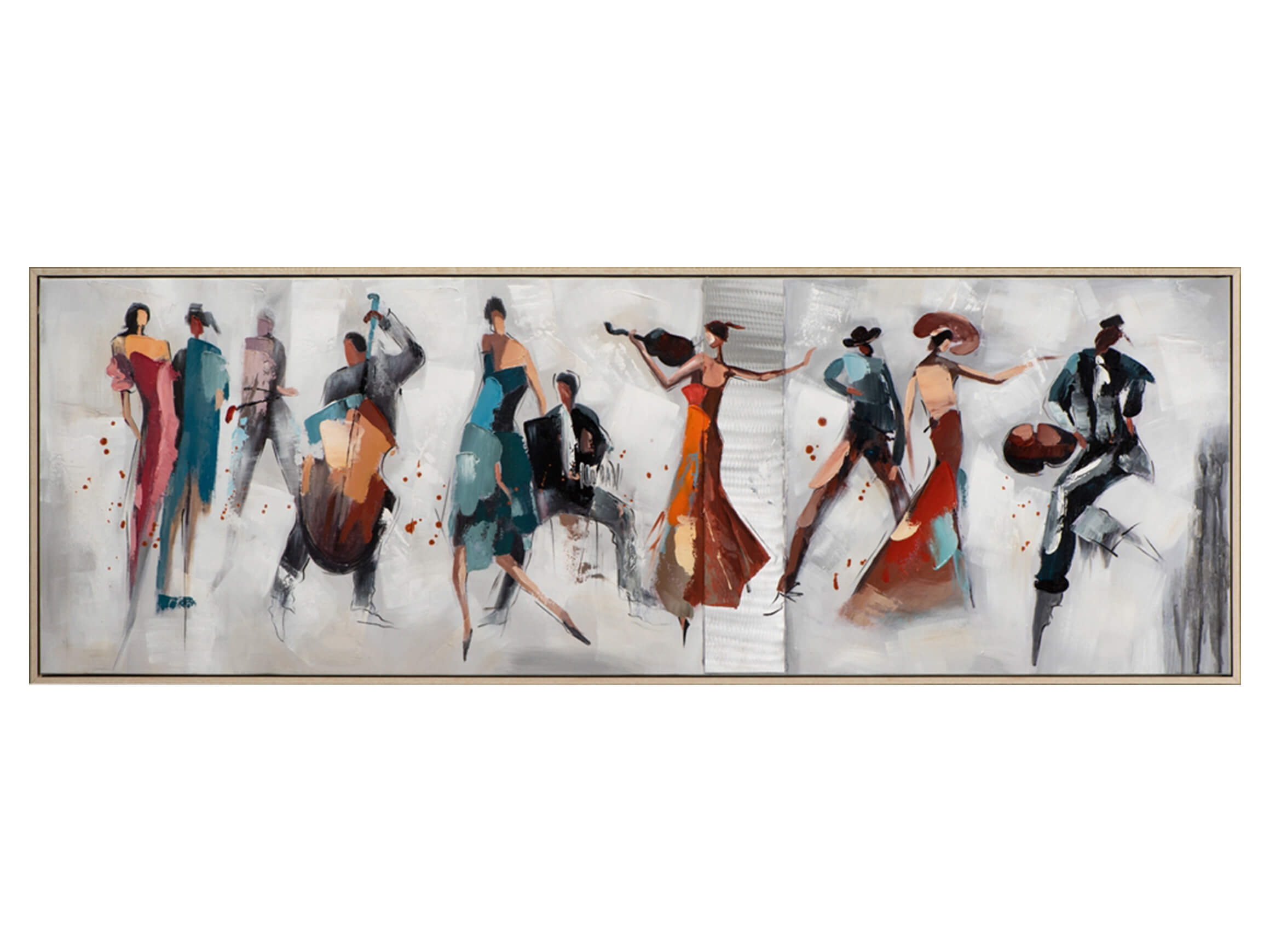 Picture with frame Fiery Tango image LAND