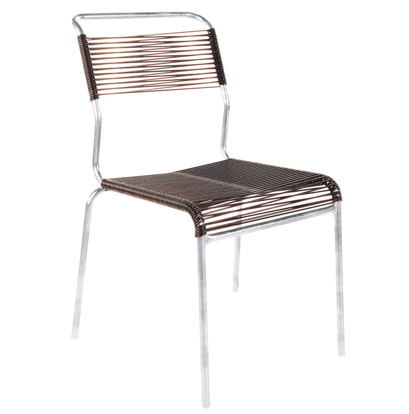 Spaghetti chair Säntis Schaffner / Colour: Brown transparent