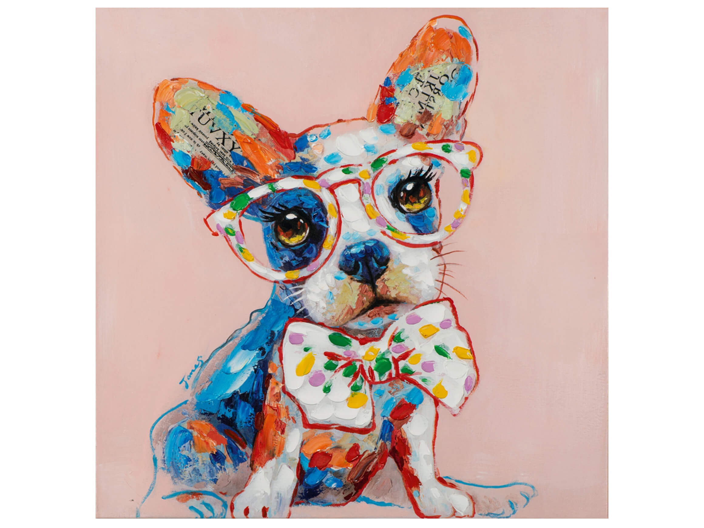 Picture Funny dog with glasses image LAND