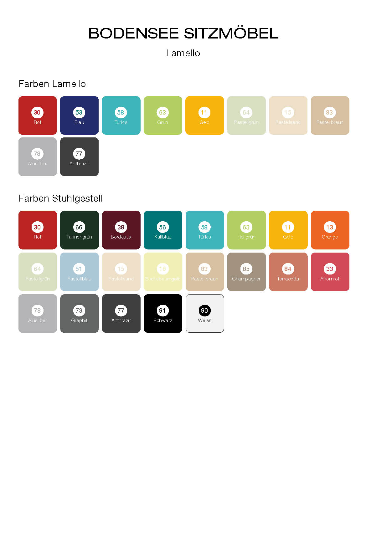 Lamello garden chair without armrests Schaffner / colour: orange