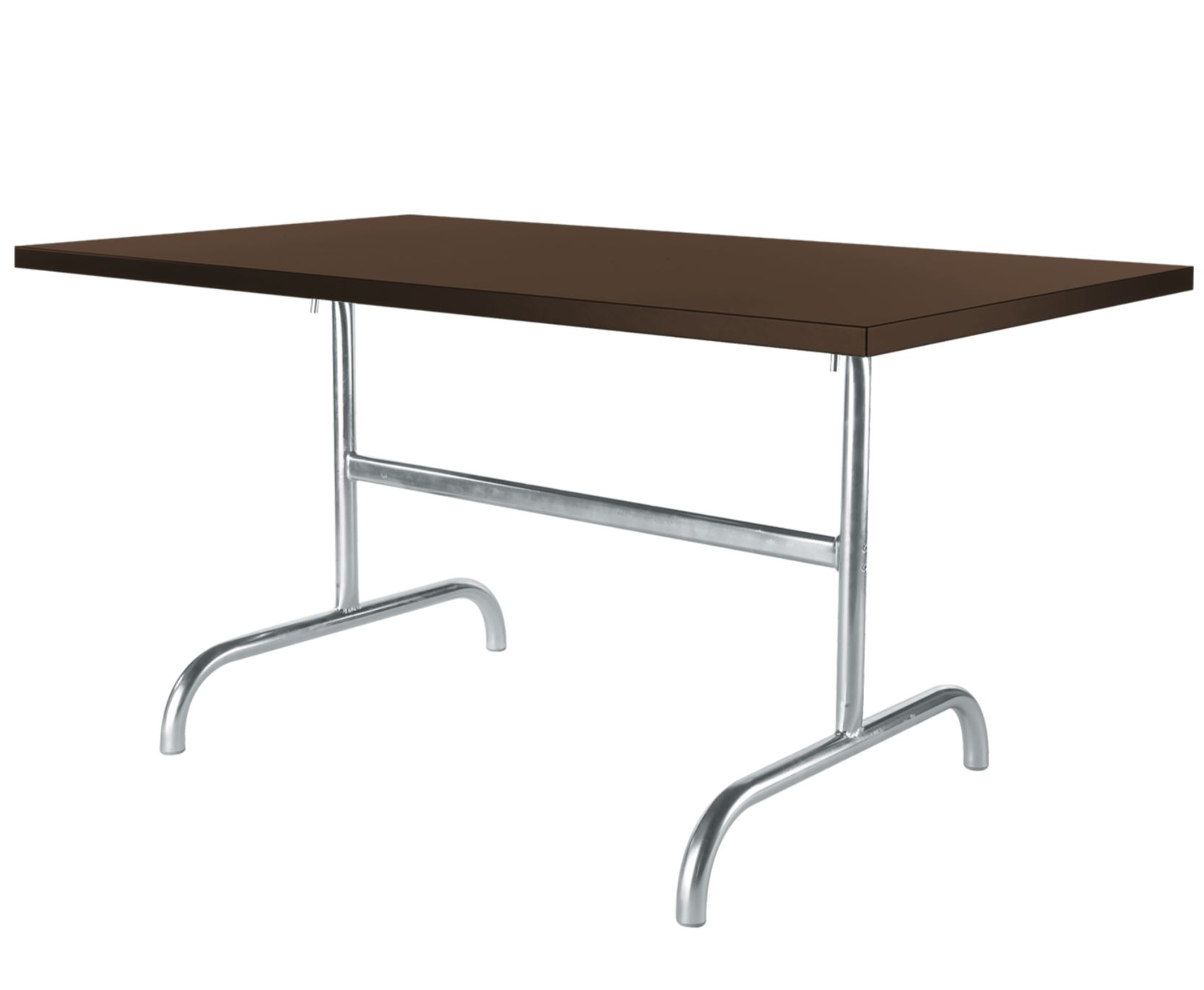 Table métallique Säntis Schaffner / Couleur : Mocca