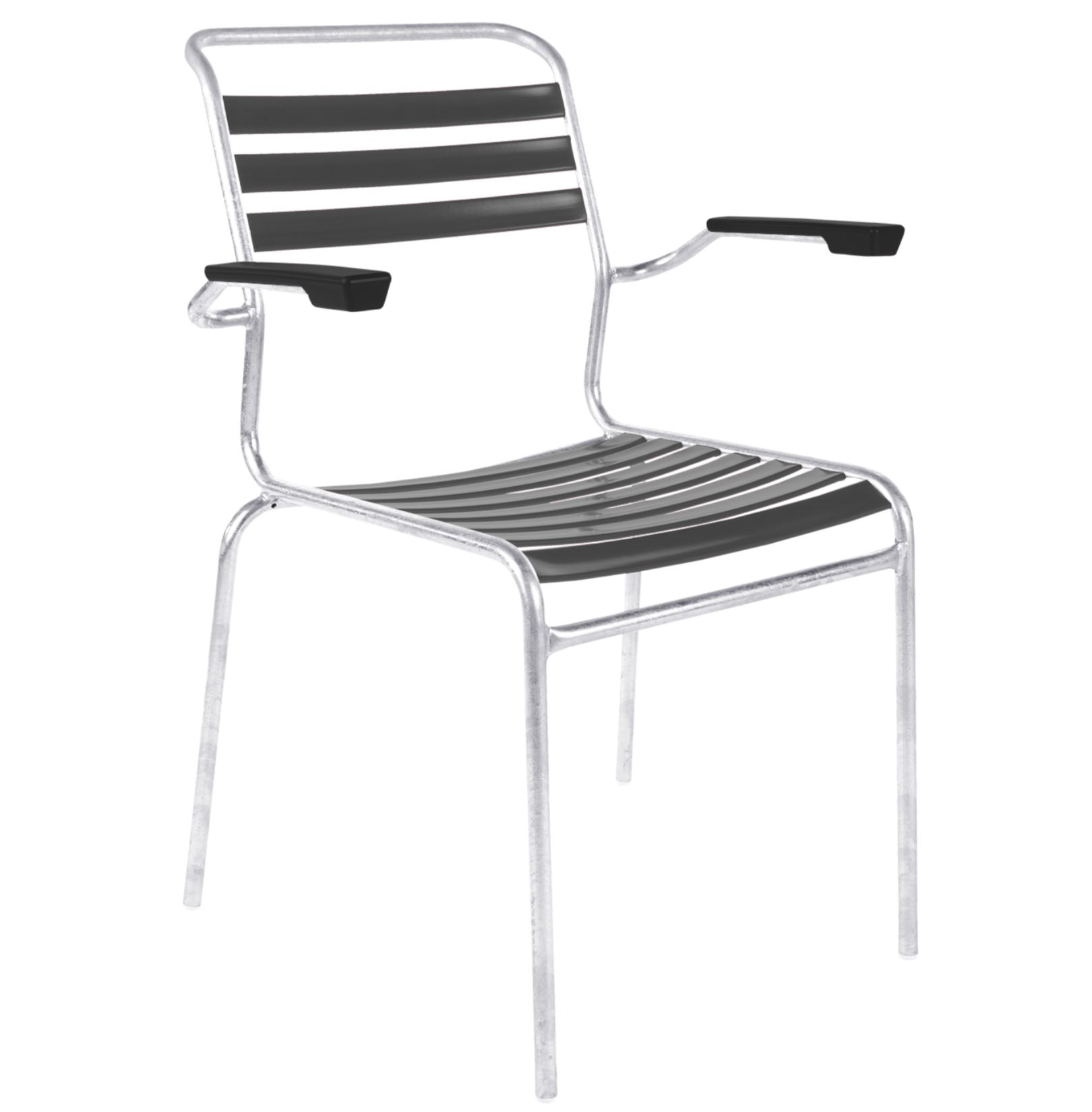Lättli chair Säntis with armrests Schaffner / colour: anthracite