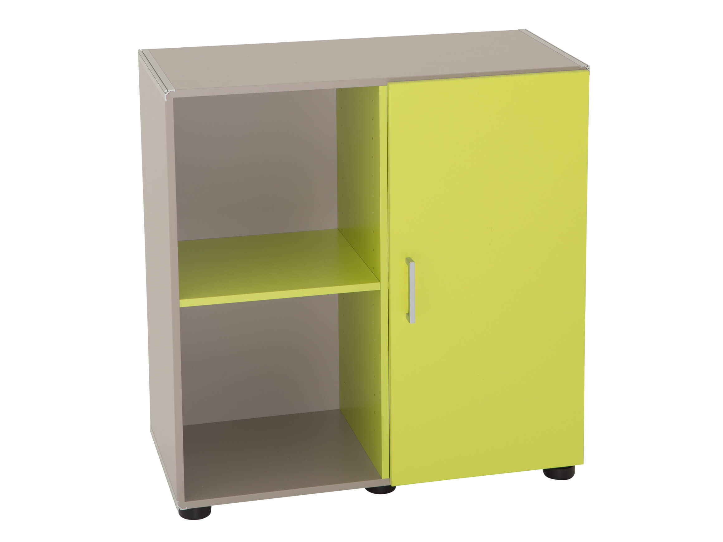 Window-Box shelf, yellow, standing, lime-havana, w 70.4