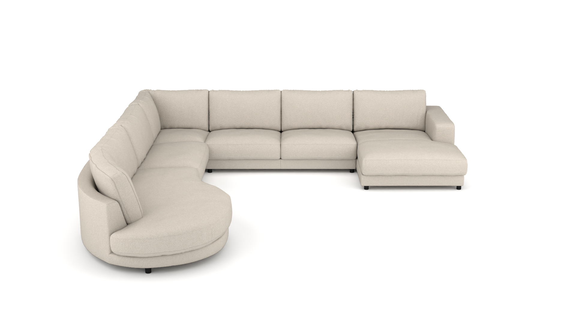 Canapé-salon #2 Jupiter à droite Candy - UrbanDesign/ Couleur