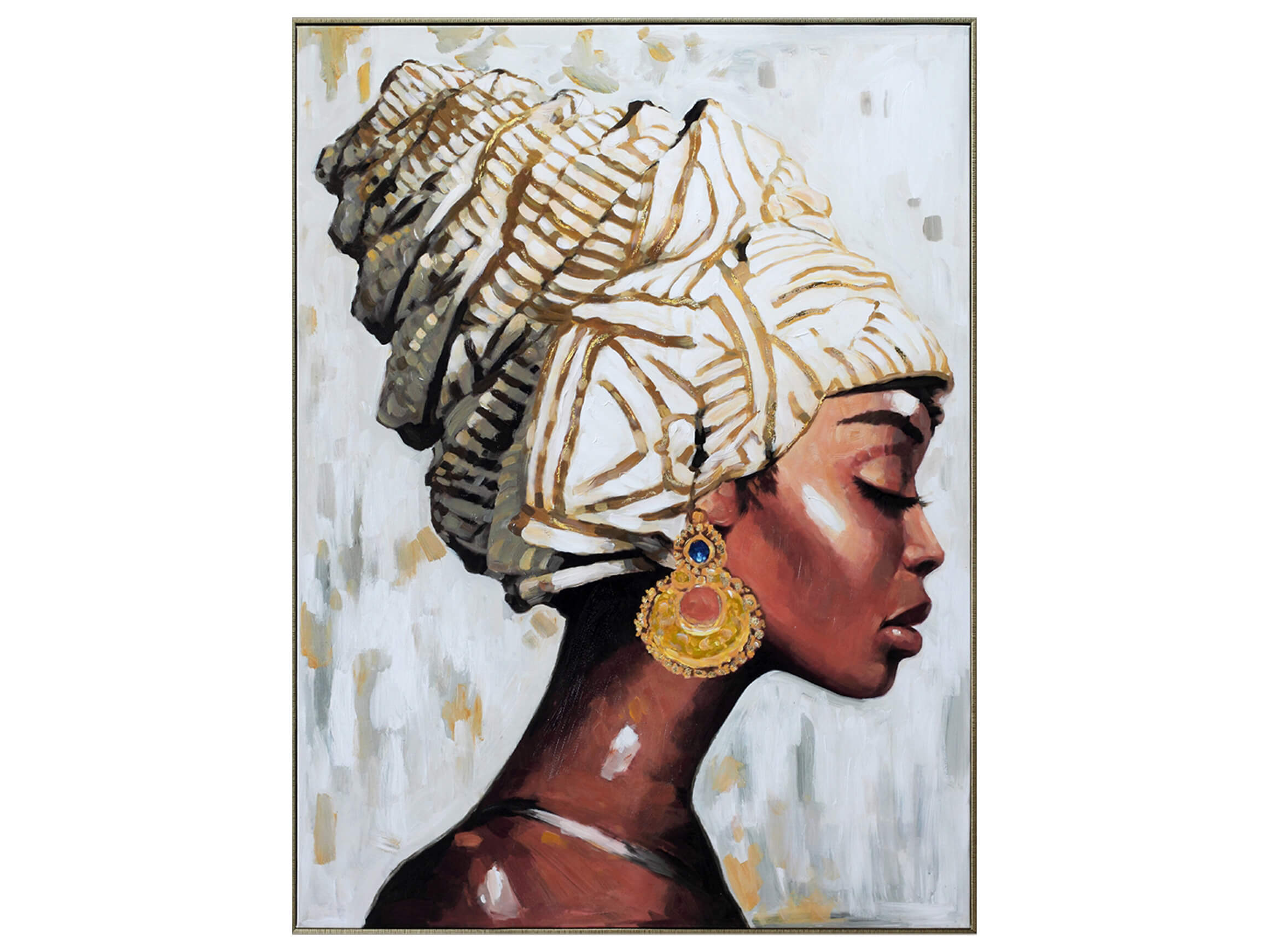 Picture Beautiful with turban image LAND / Size: 120 x 90 cm