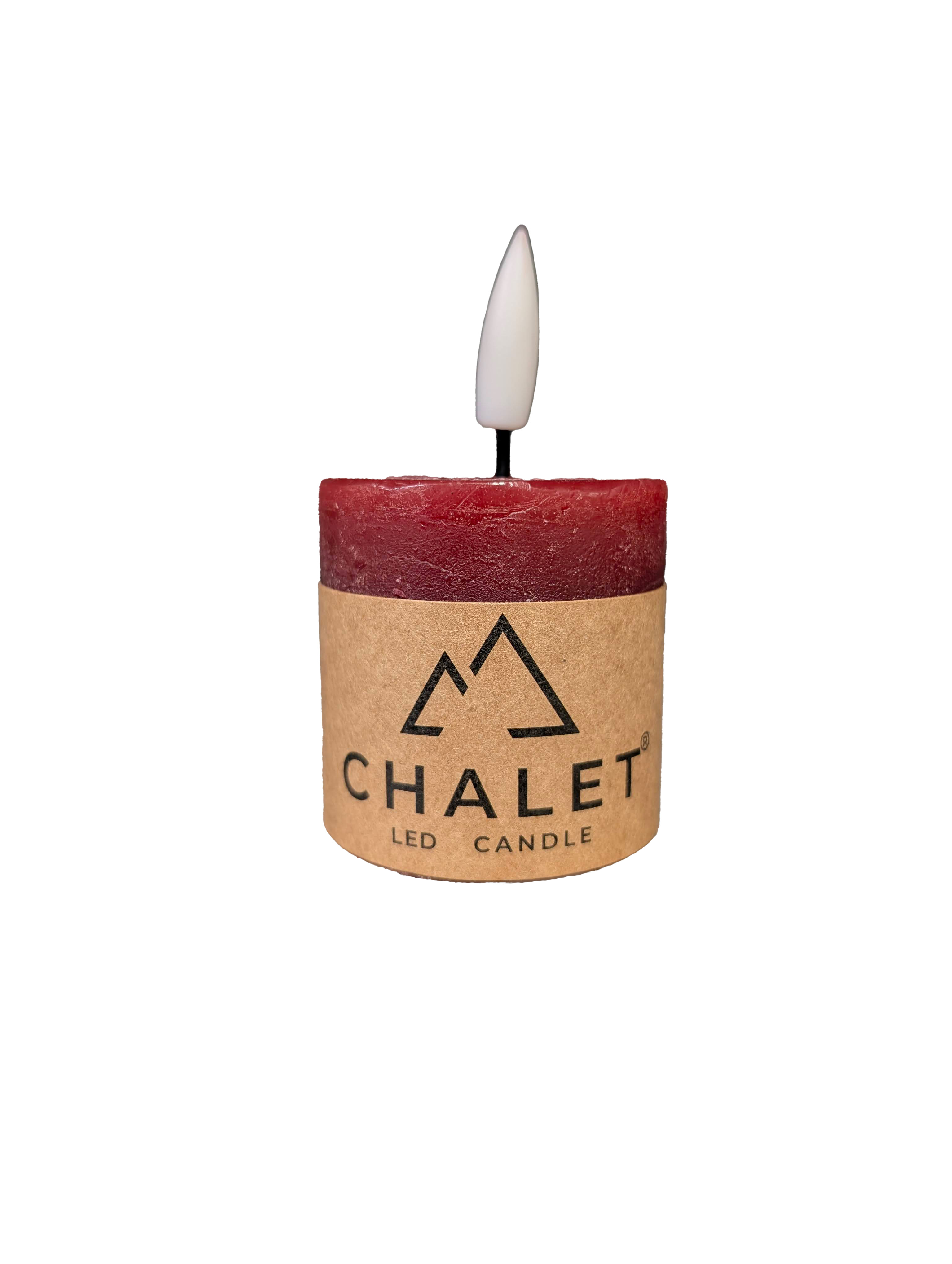 LED candle 2-pack Decofinder / Colour: Wine red