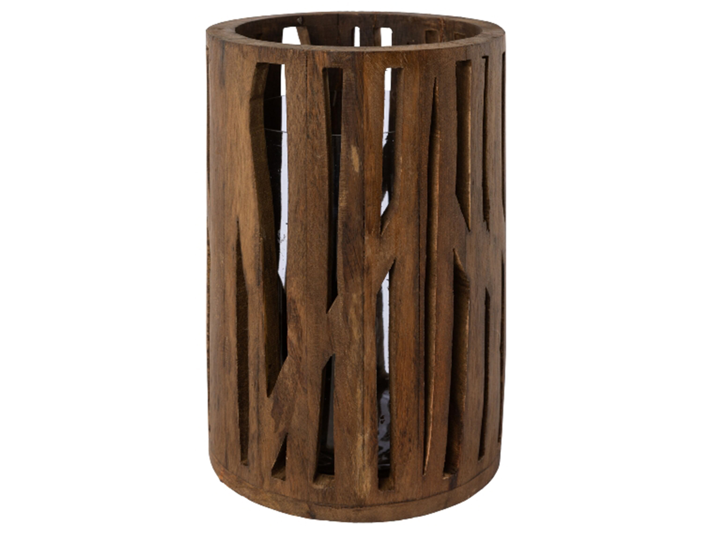 Windlicht Forrest Hellbraun H: 24 cm Gasper