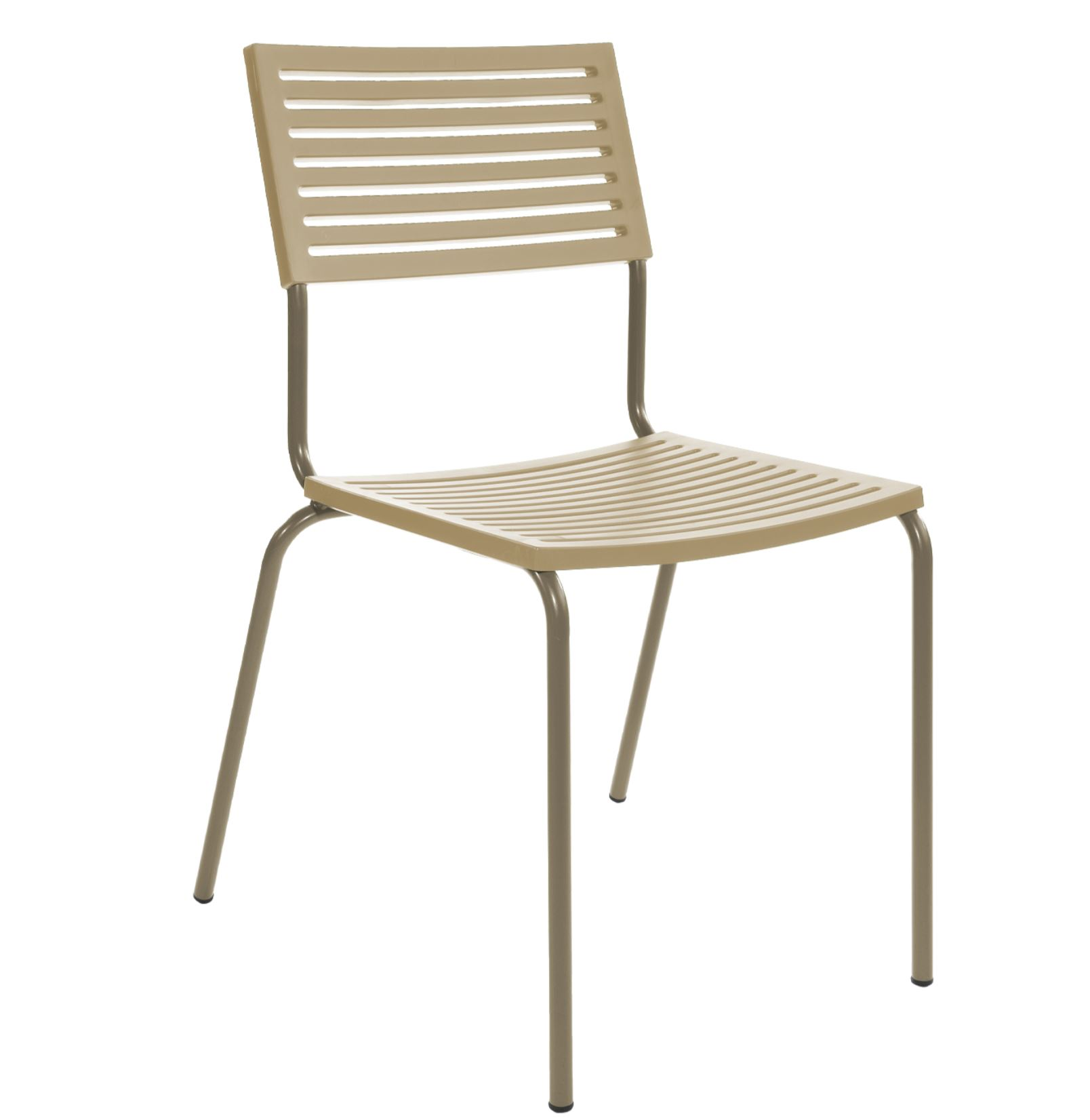 Lamello garden chair without armrests Schaffner / colour: pastel brown