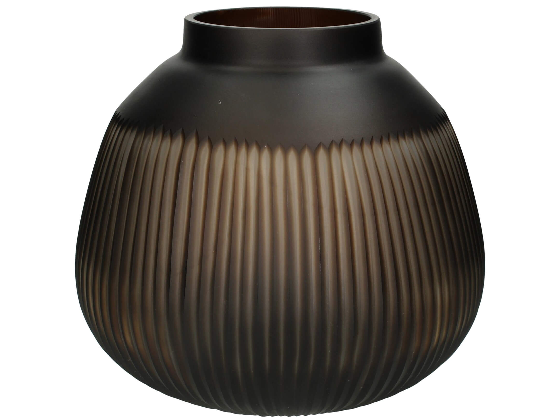 Vase Leopard Braun H: 42 cm Kersten / Farbe: Gelb Braun