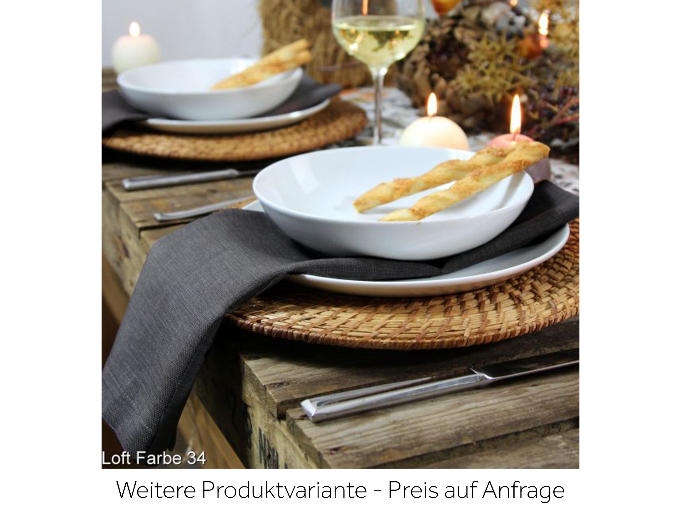 Serviette Loft, Stoff Tomatenrot, Fleckenschutz, b 40 cm t 40 cm