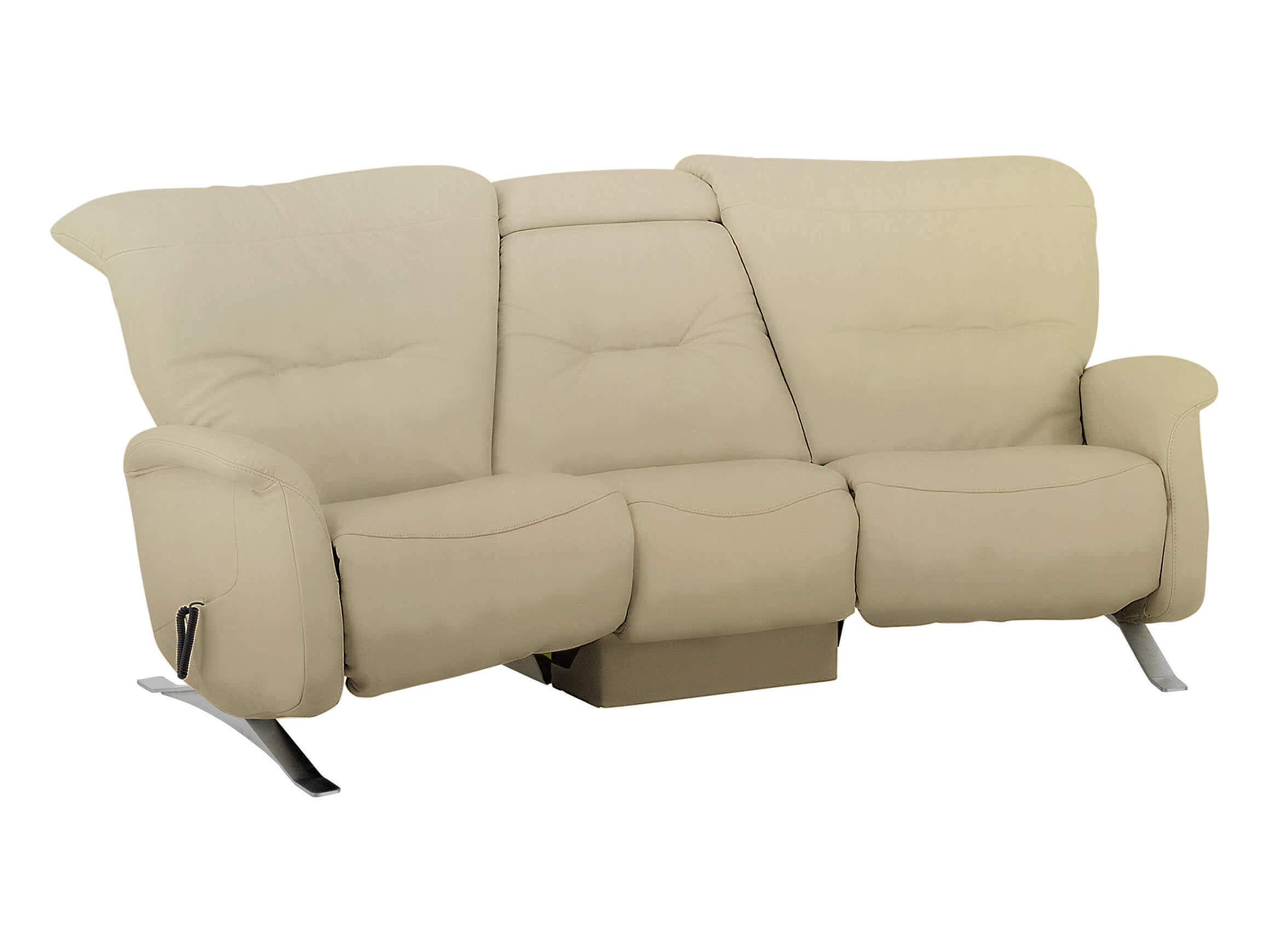 Sofa Valeria Rom / Farbe: Olive / Bezugsmaterial: Leder