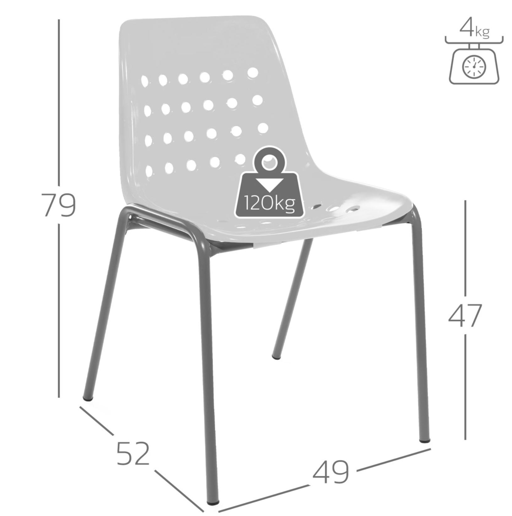 Bermuda garden chair Schaffner / colour: white