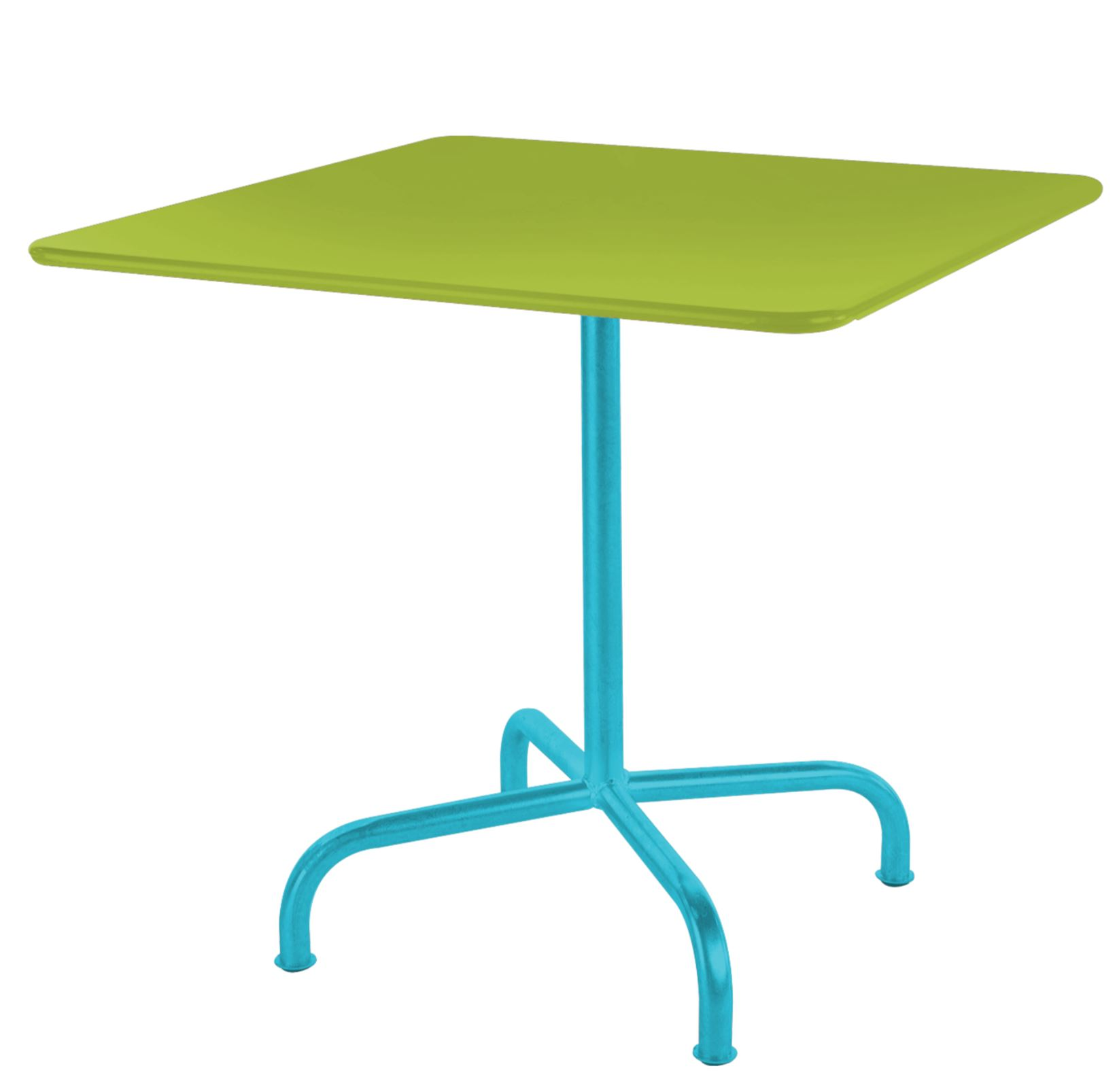Rigi metal table Schaffner / colour: light green