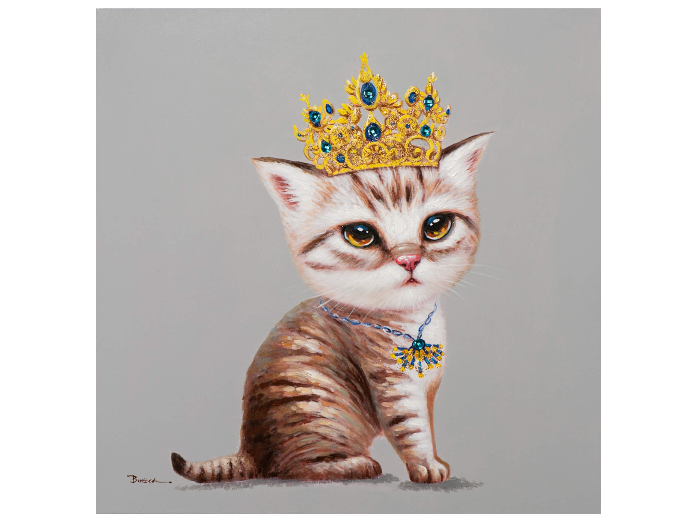 Picture Kitten with crown image LAND