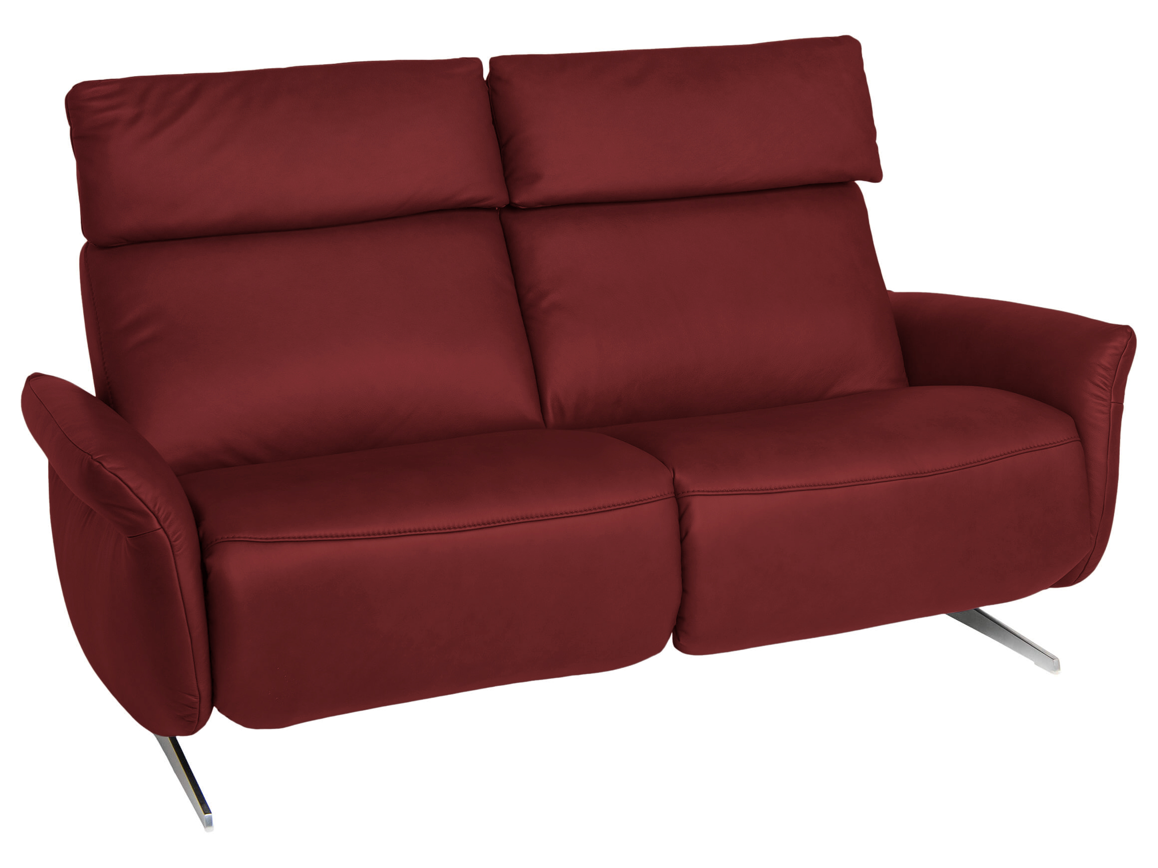 Sofa Laura Basic Himolla / Farbe: Merlot / Material: Leder Basic
