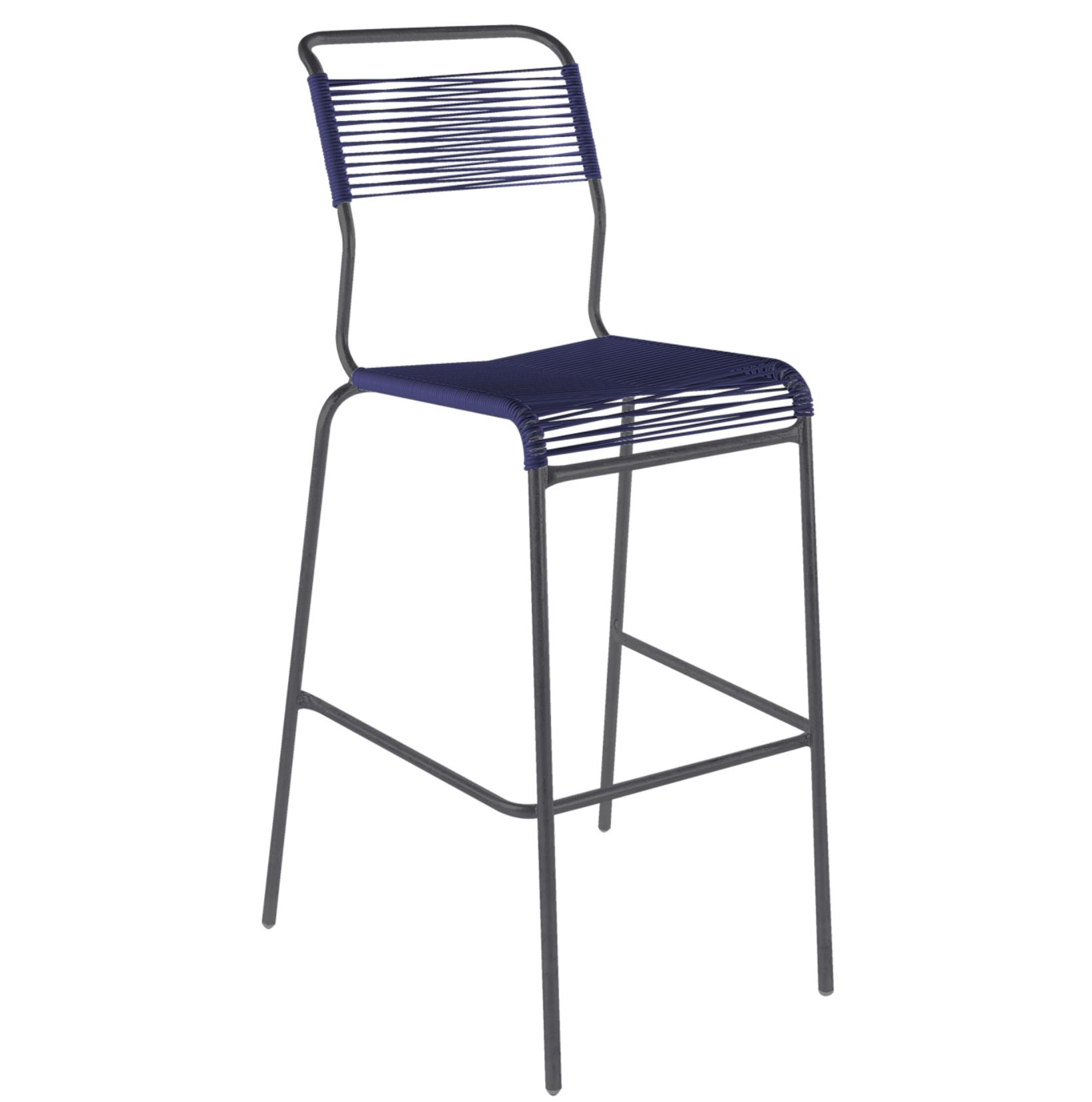 Bar spaghetti chair Säntis Schaffner / colour: cobalt blue