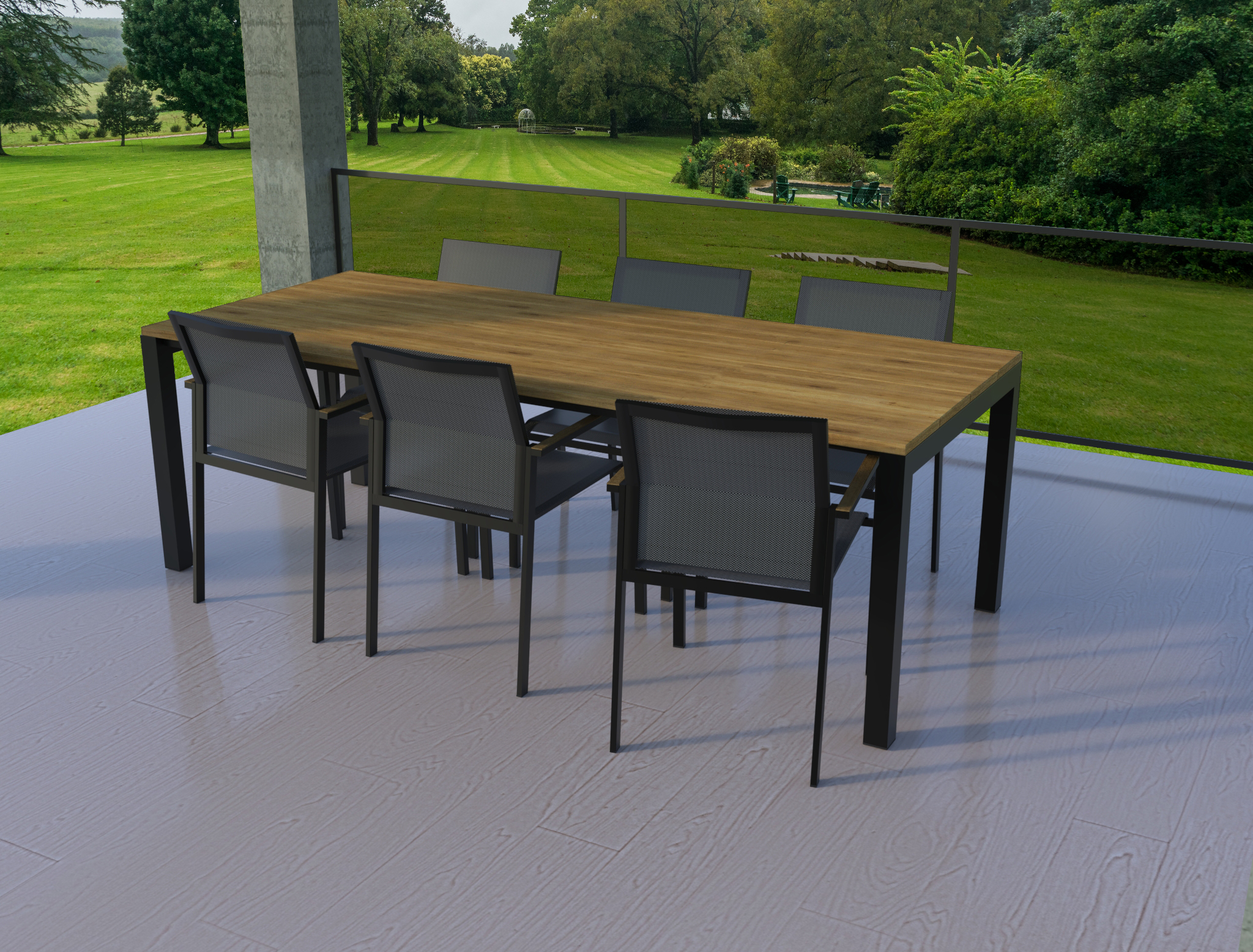 Table de jardin Mason Blaser und Trösch / Couleur : couleur bois