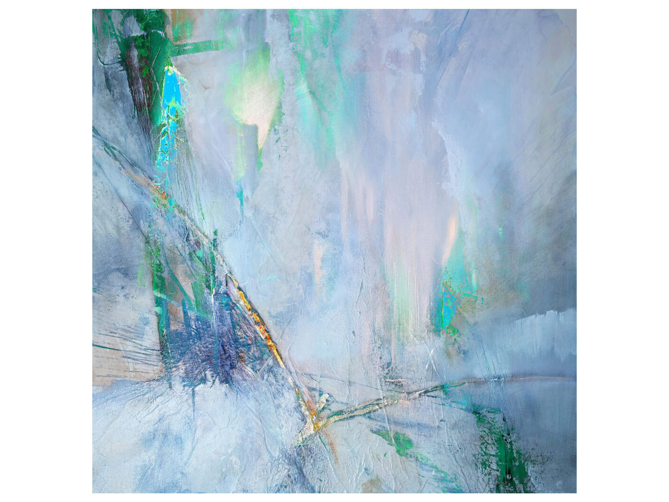 Picture system Flying Away - Delicate turquoise 3a ART