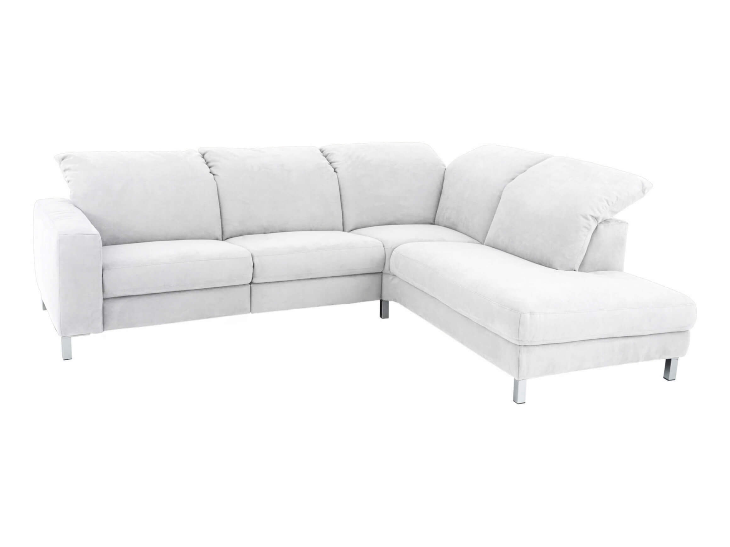 Canapé d'angle Hohoe Basic Candy / Couleur : Bianco / Matériau : Cuir Basic