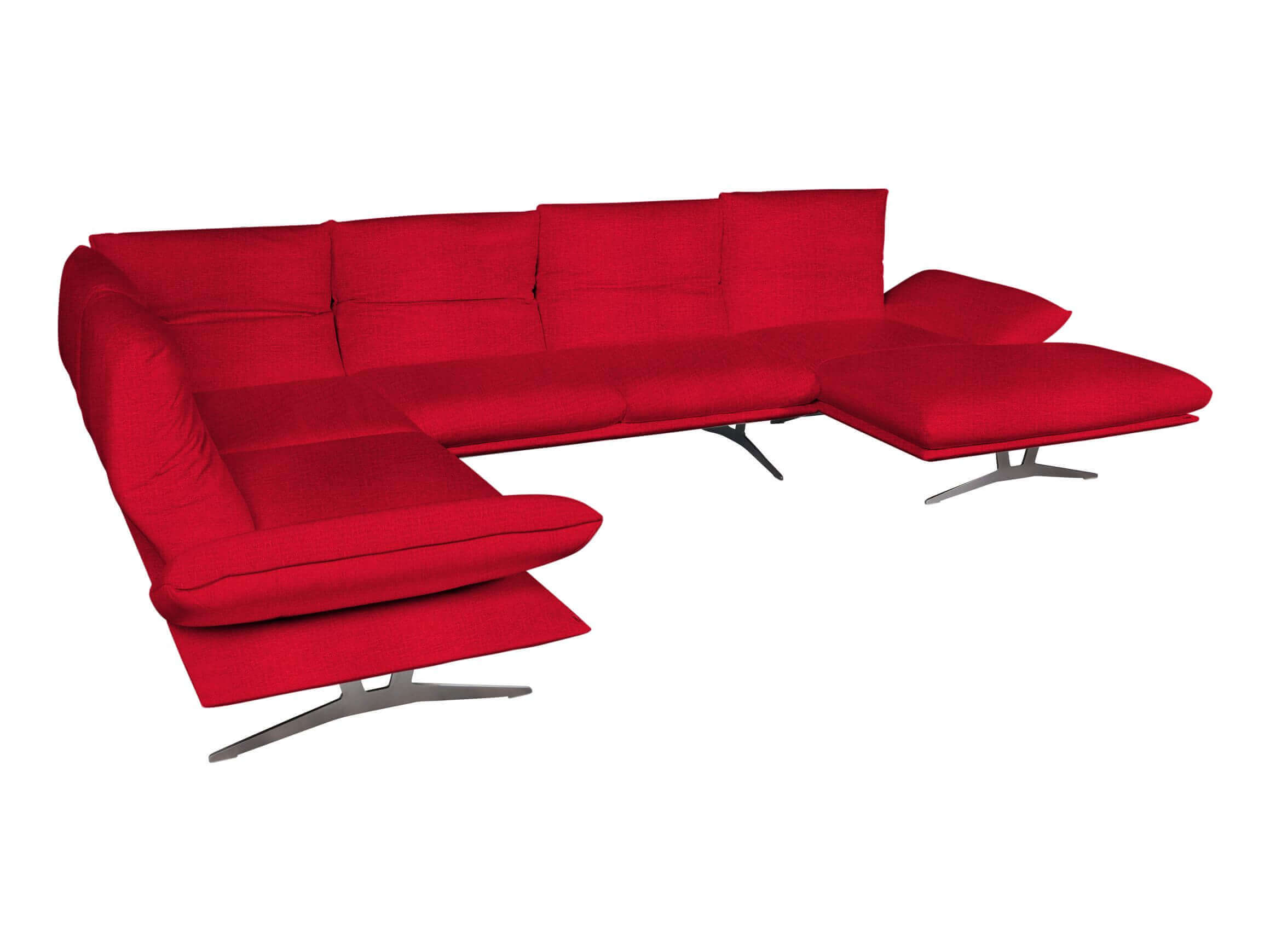 Ecksofa Faraya Basic Wohnlandschaft Koinor / Farbe: Jade / Material: Leder Basic