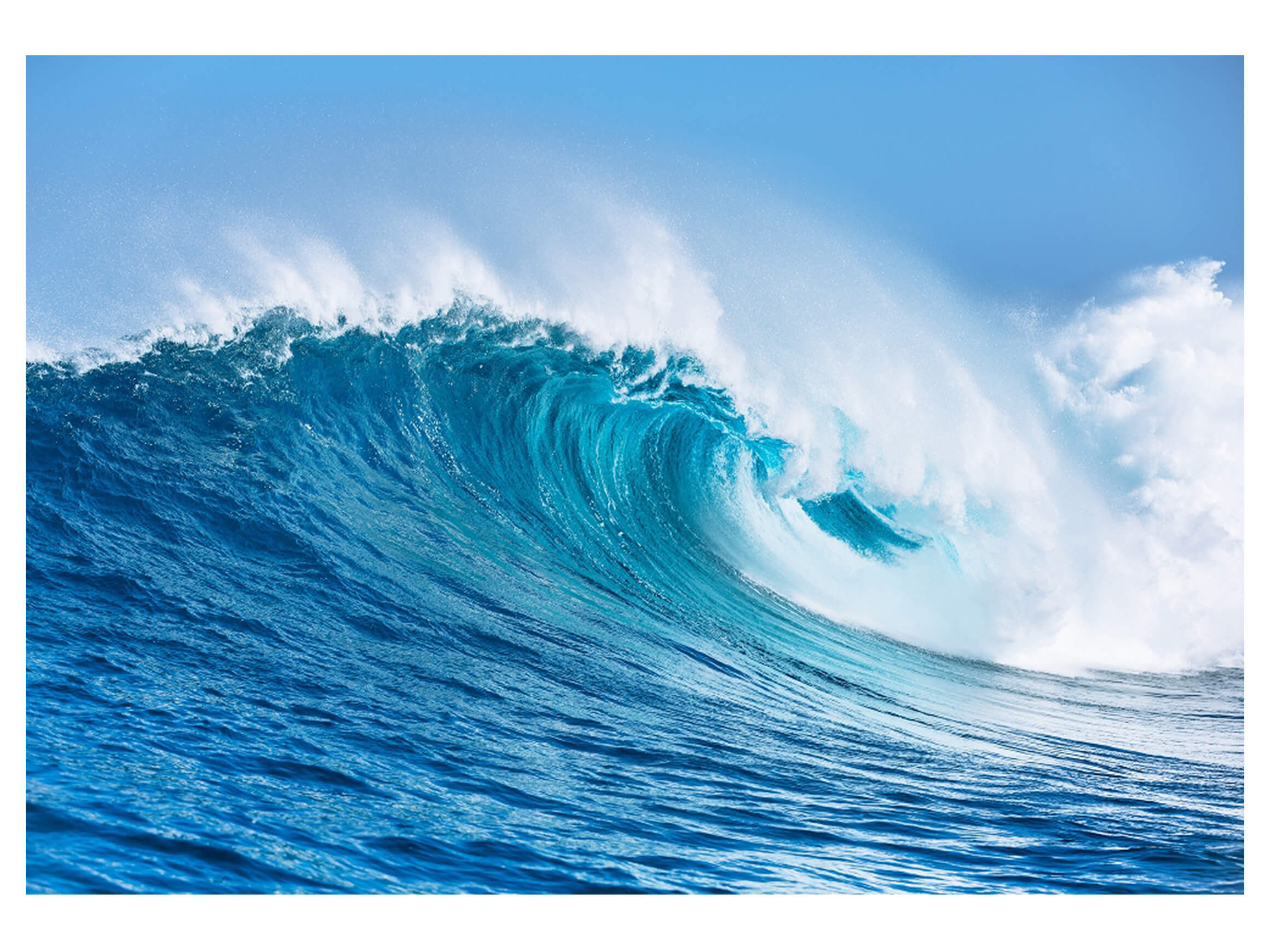 Digitaldruck auf Acrylglas Die Welle image LAND / Grösse: 150 x 100 cm