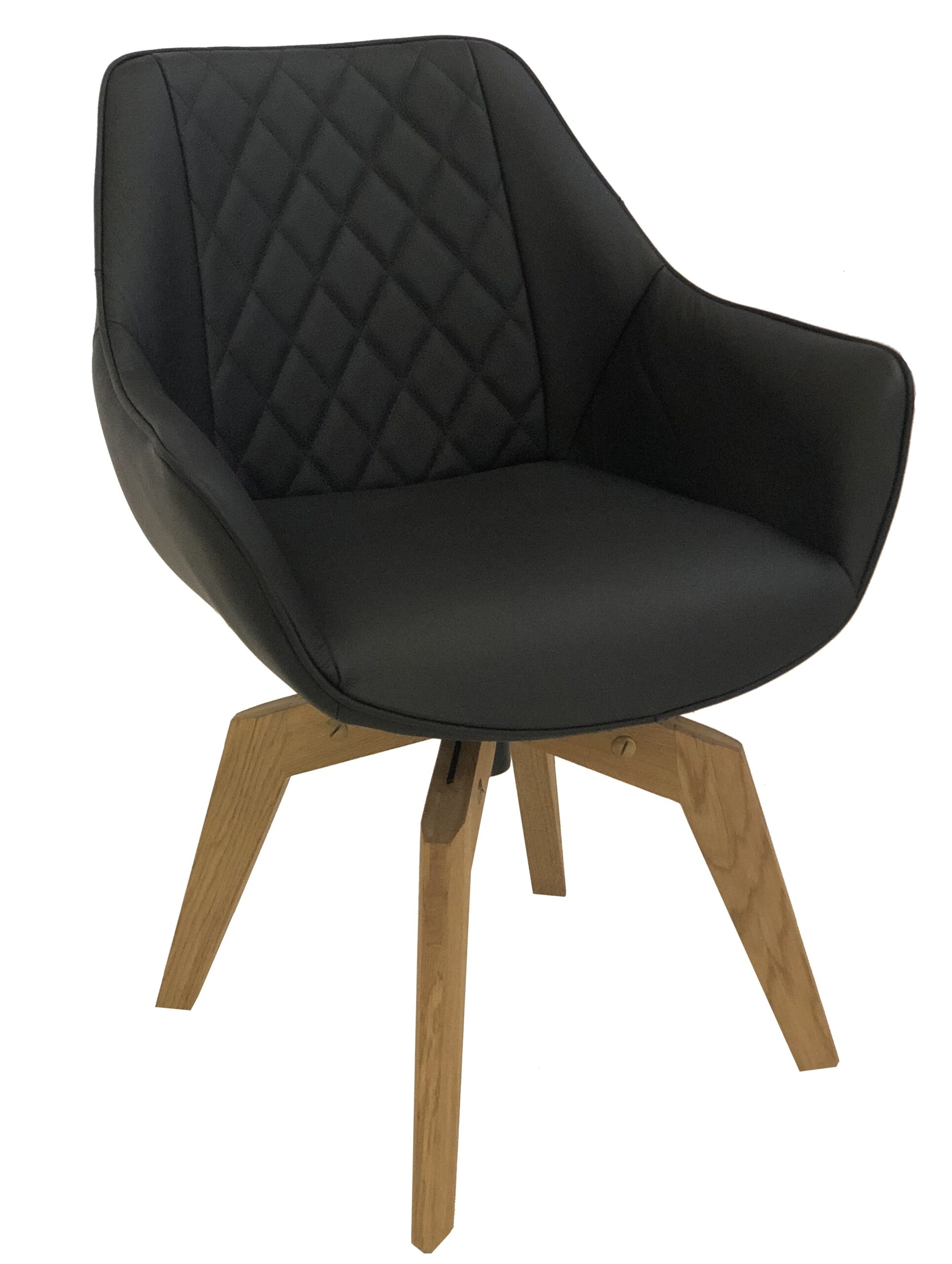 Lima Fubo armchair / Colour: Black / Cover material: Leather