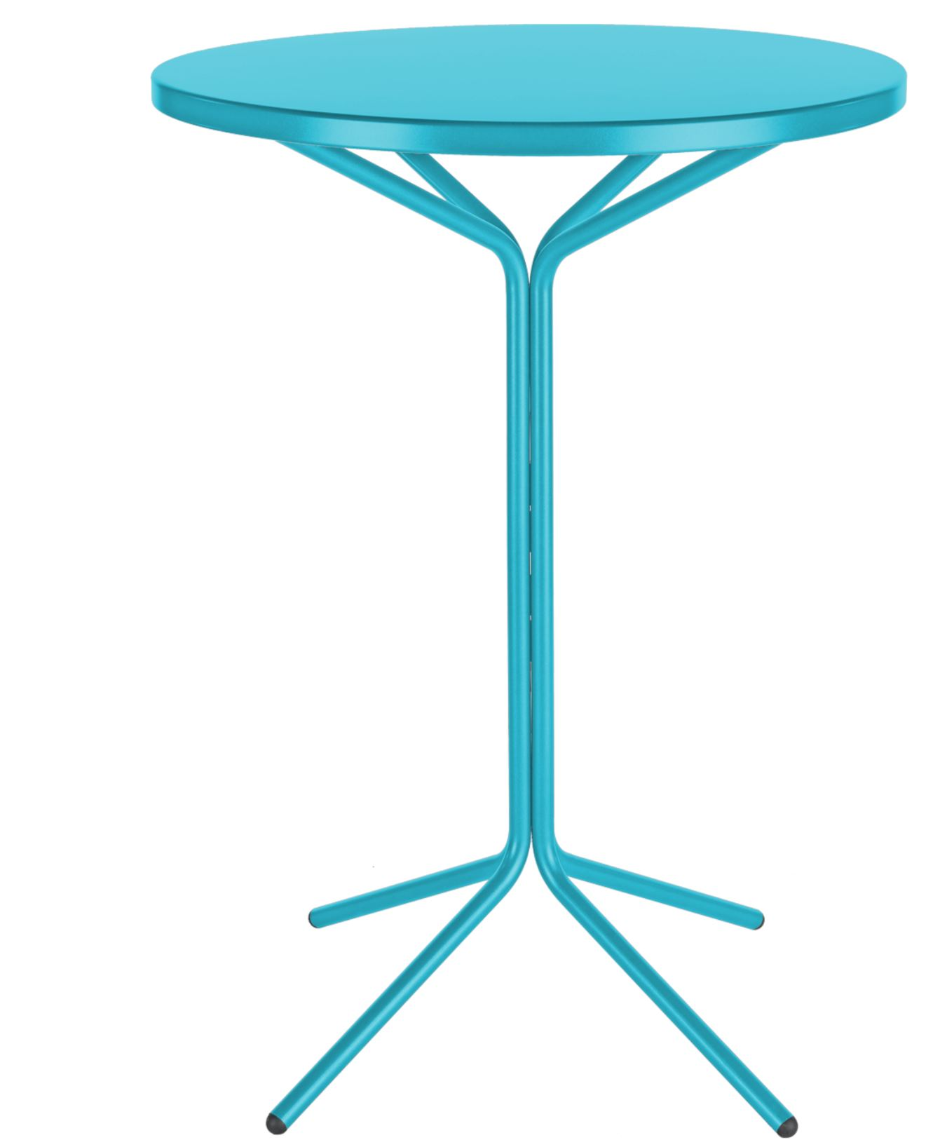 Metal bistro bar table Pix Schaffner / colour: turquoise