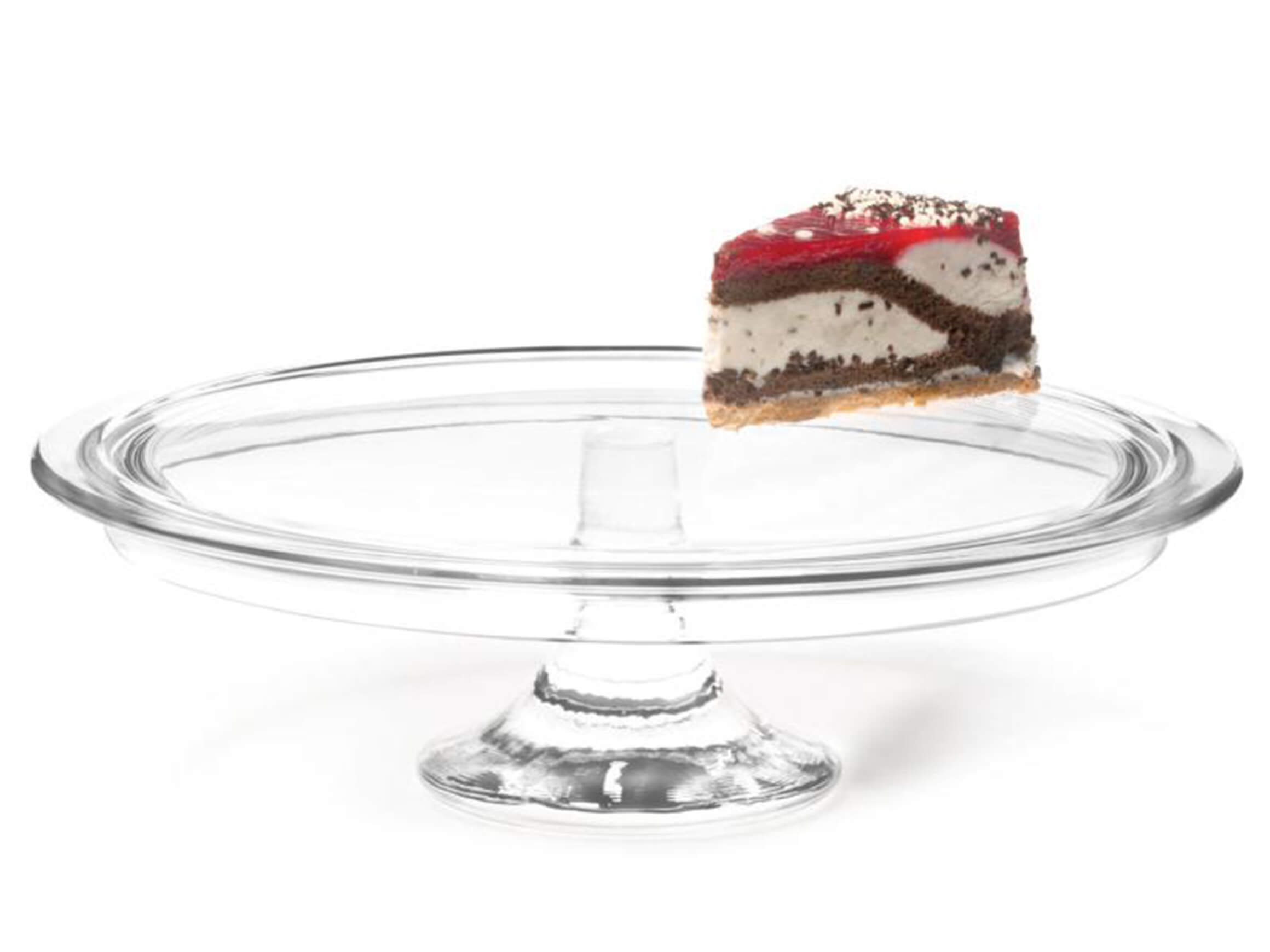 Plateau à tarte Ciao avec pied Transparent Alltron