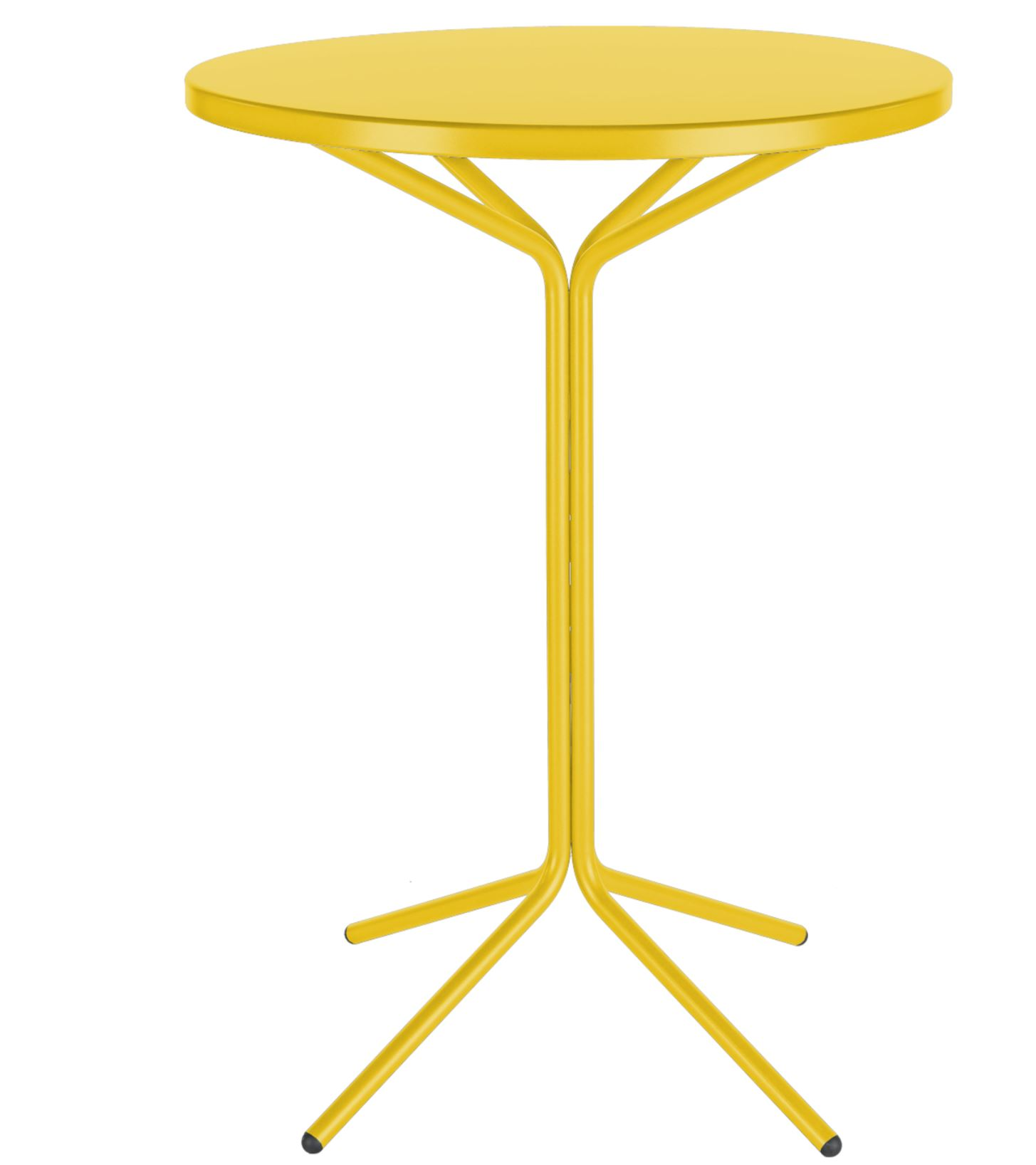 Metal bistro bar table Pix Schaffner / Colour: yellow