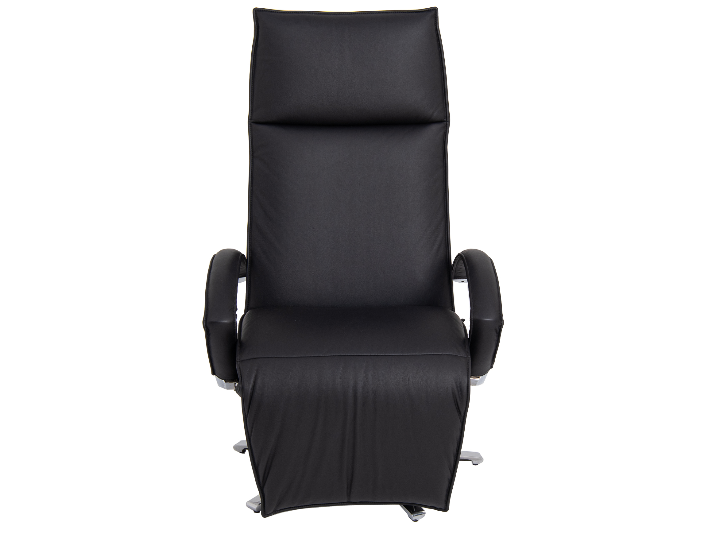 Relaxer Colin Motorisch Strässle / Farbe: Schwarz / Bezugsmaterial: Leder