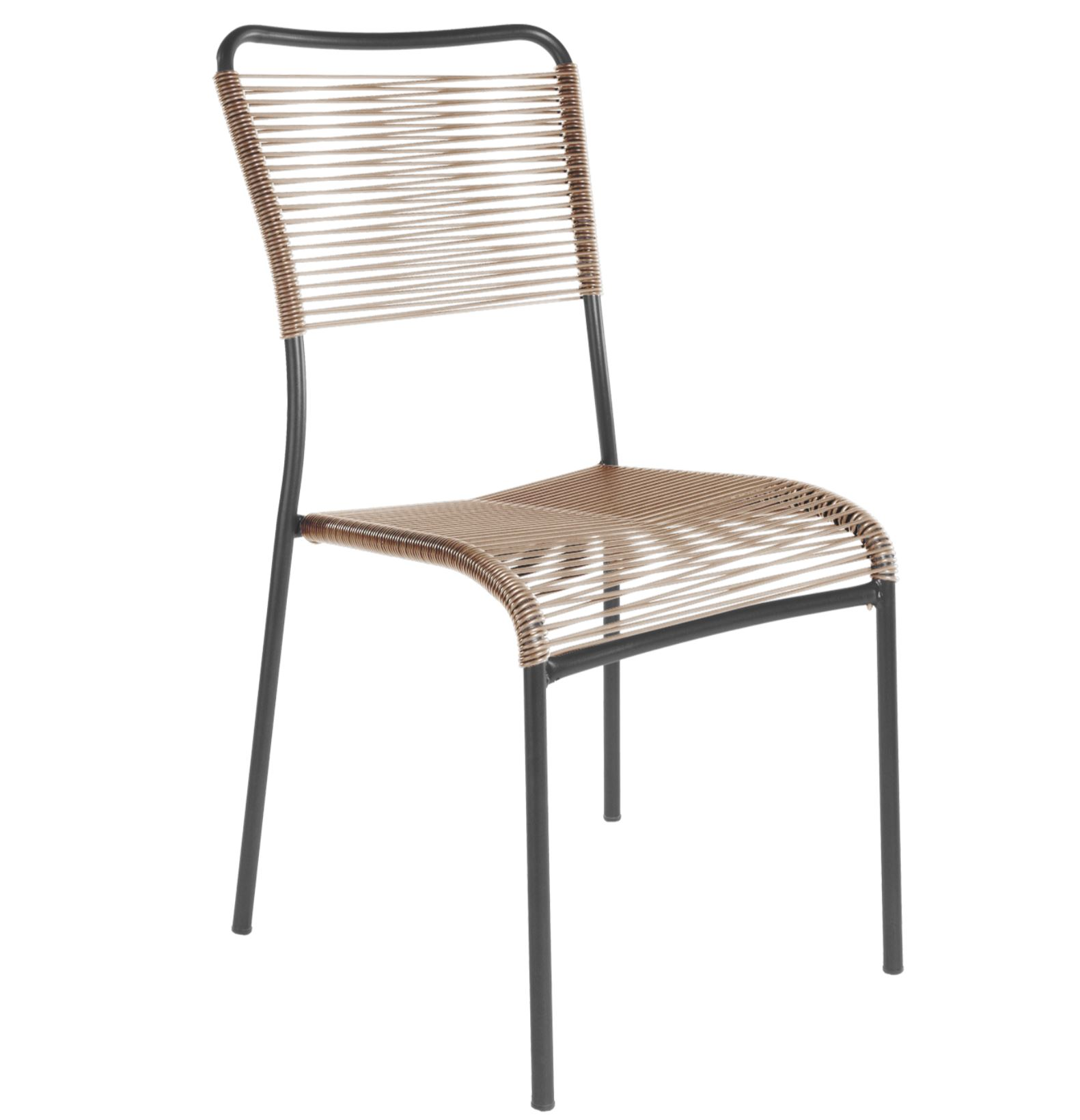 Spaghetti chair Mendrisio Schaffner / colour: brown transparent