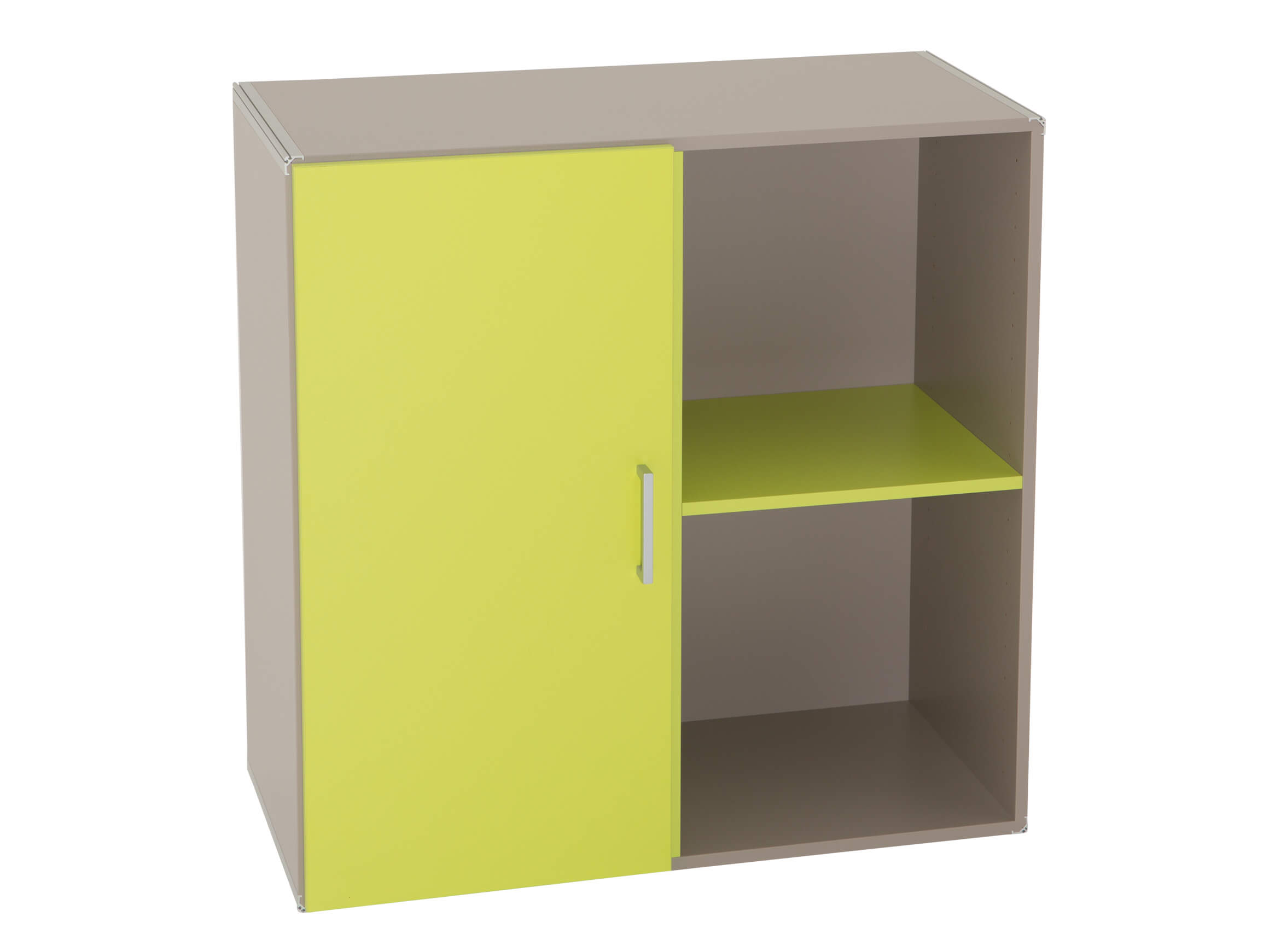 Window-Box shelf, synthetic resin lime-havana, w 70.4 cm