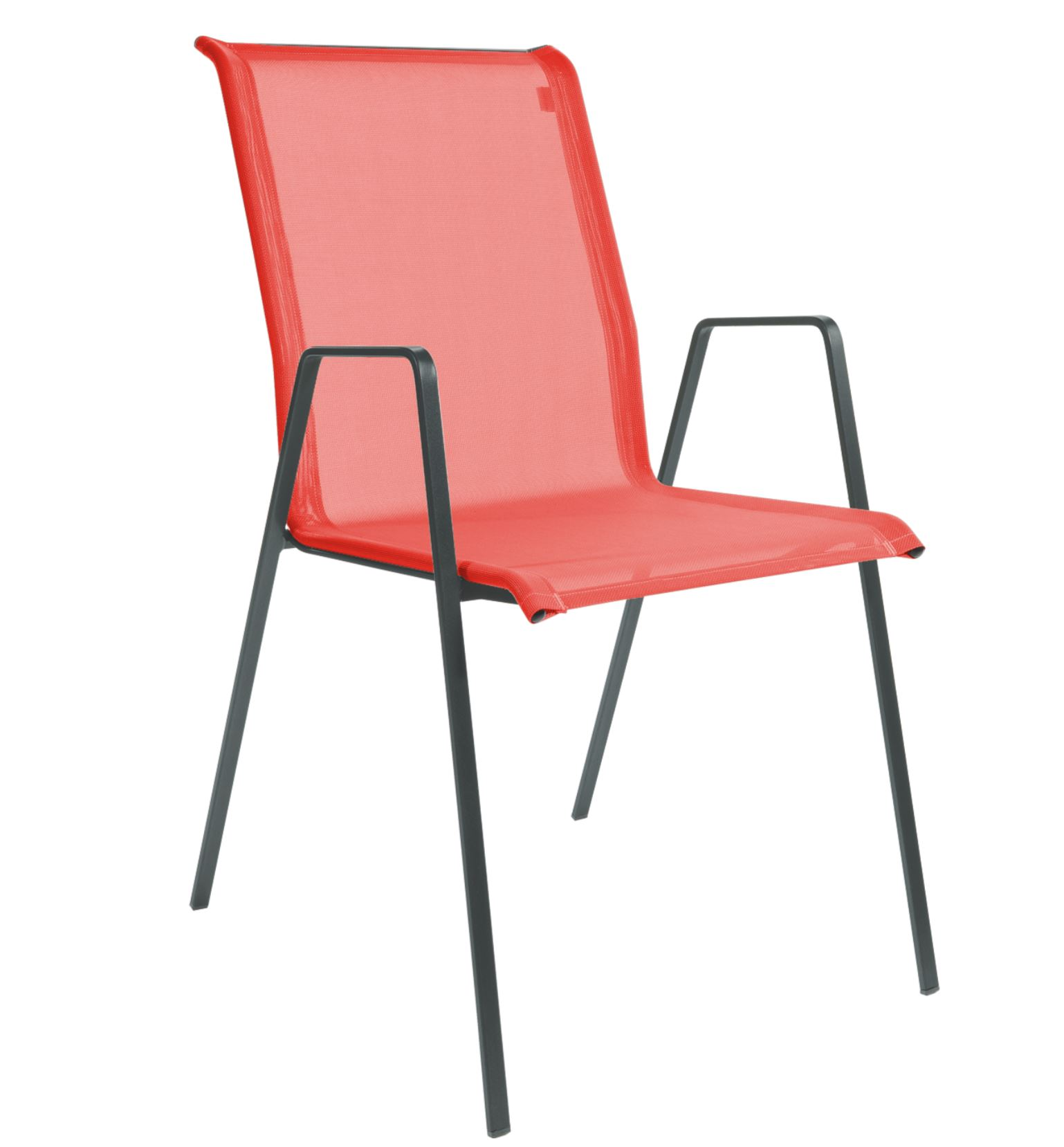 Mat armchair Lucerne Schaffner / colour: red